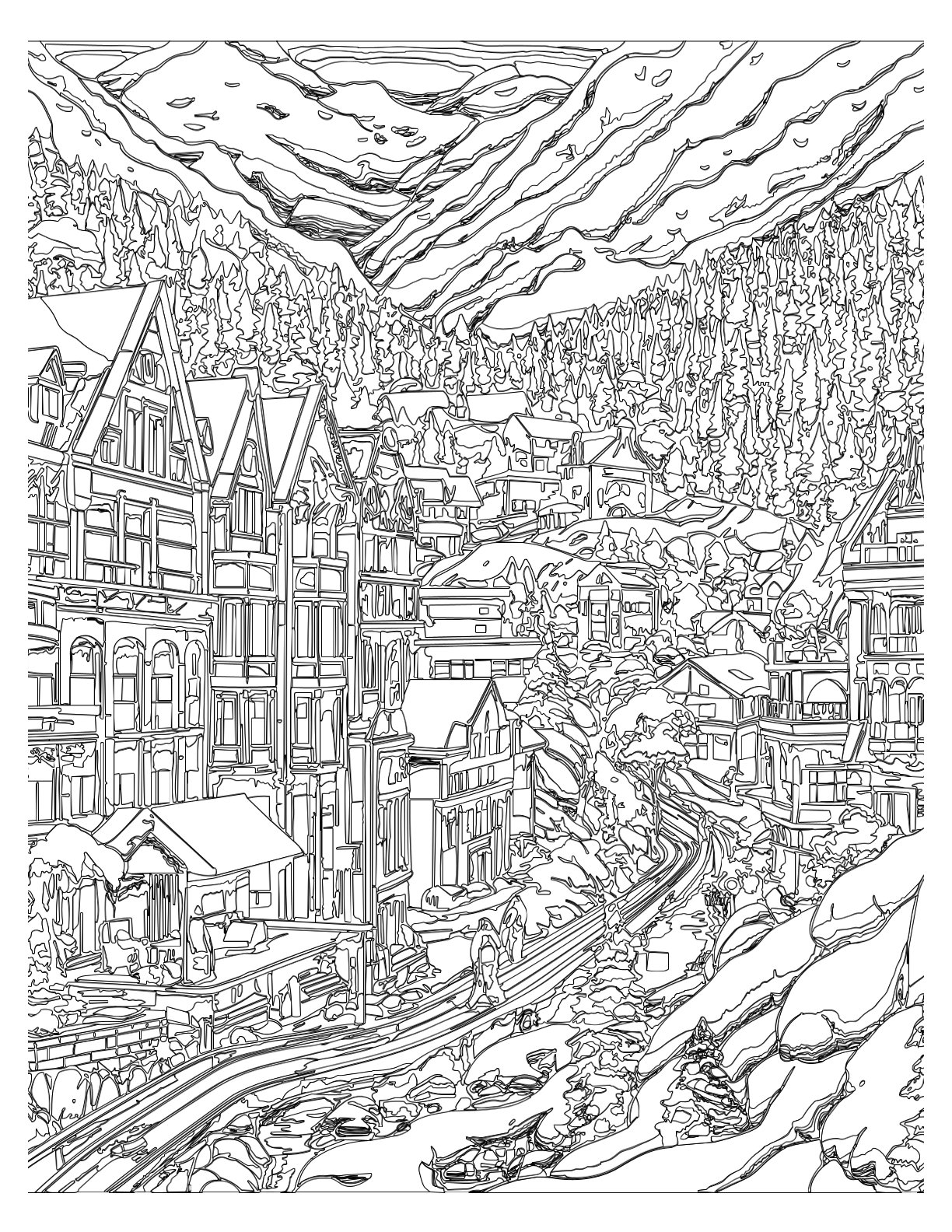 "Winter Solitude Coloring Pages | Chill Out and Color Away!"