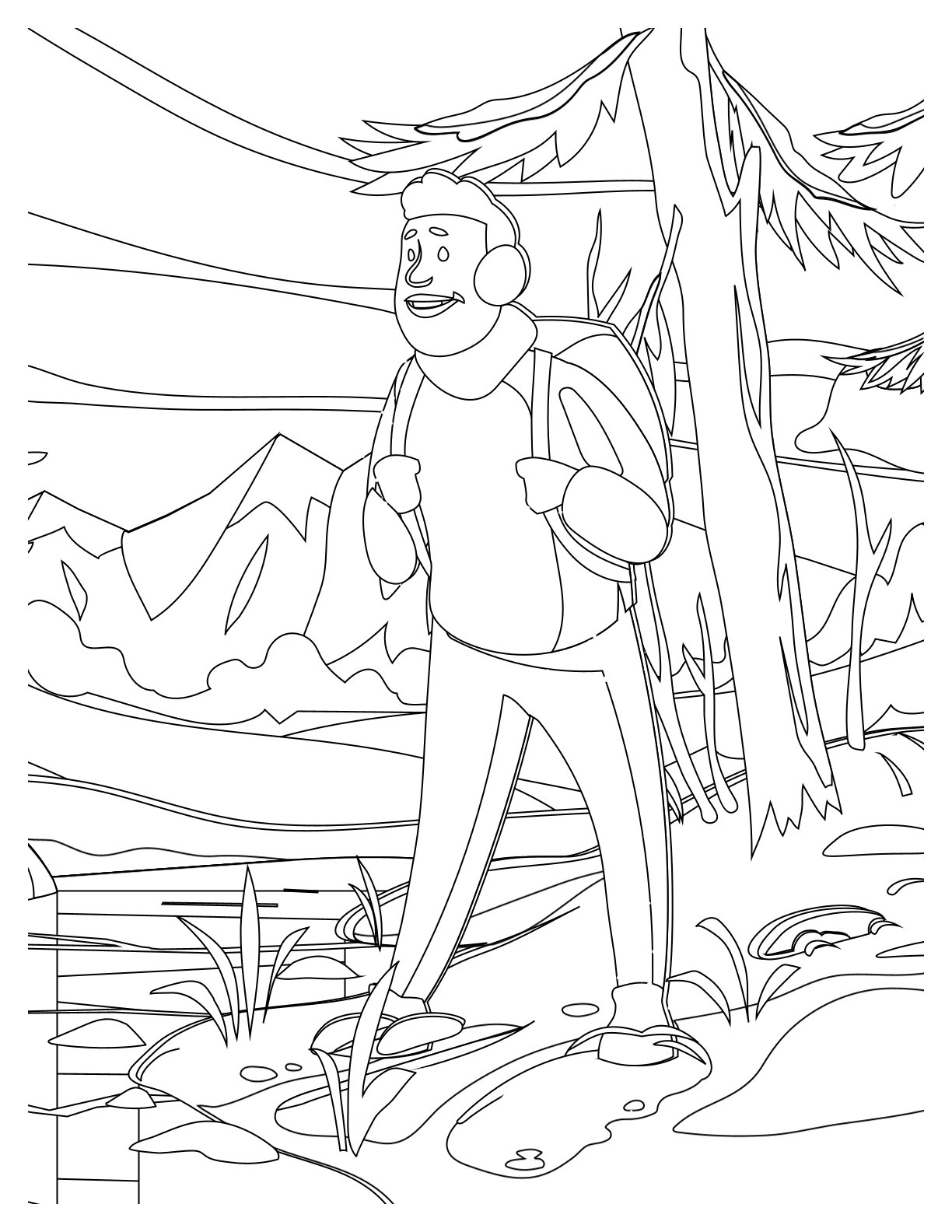 "Winter Solitude Coloring Pages | Chill Out and Color Away!"