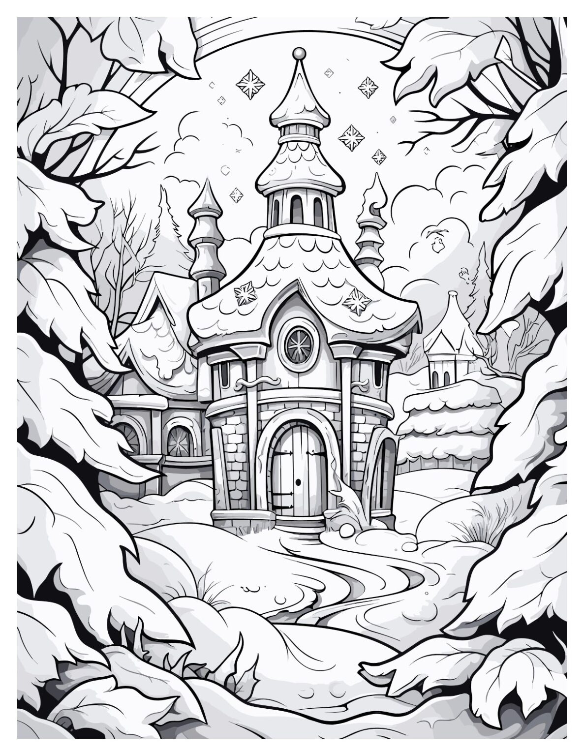 "Winter Solitude Coloring Pages | Chill Out and Color Away!"