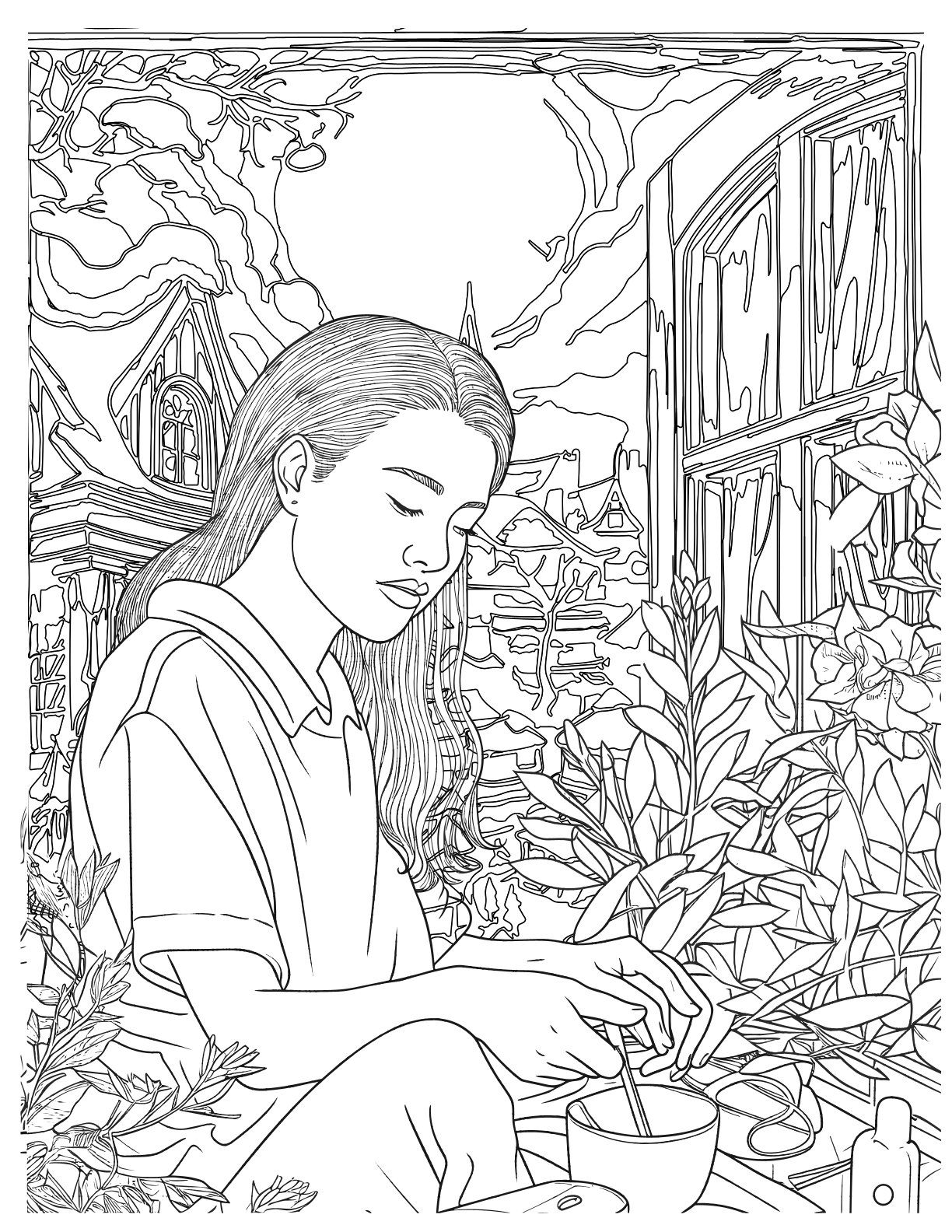 "Winter Solitude Coloring Pages | Chill Out and Color Away!"