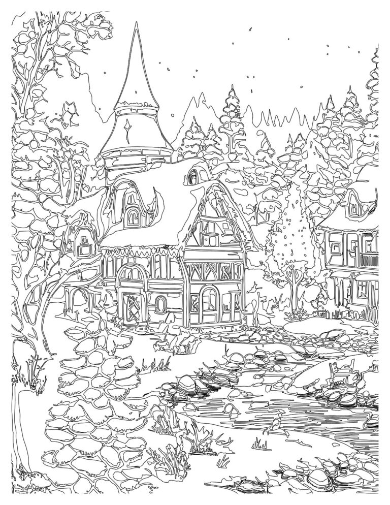 "Winter Solitude Coloring Pages | Chill Out and Color Away!"