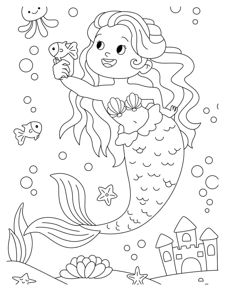 Mermaid Coloring Pages: Underwater Adventures For Kids
