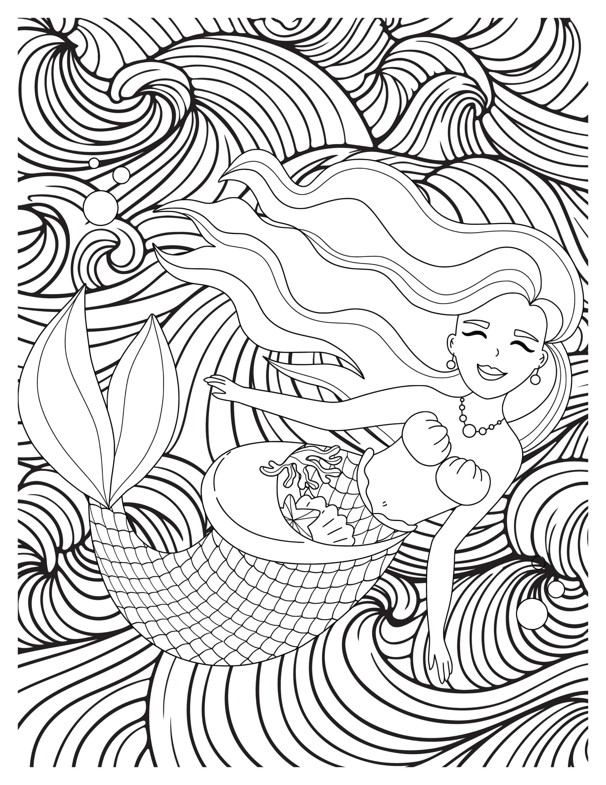 Mermaid Coloring Pages: Underwater Adventures For Kids