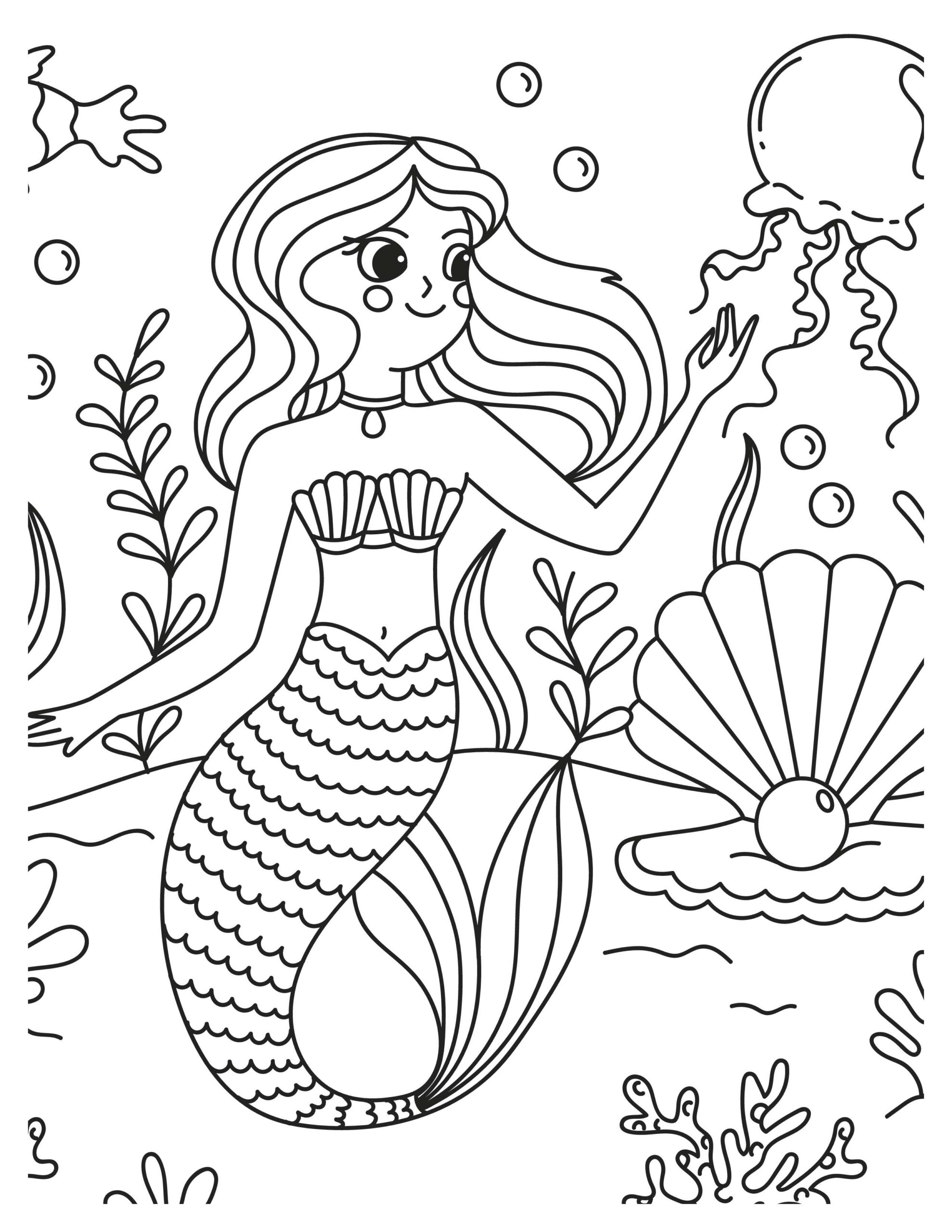 Mermaid Coloring Pages: Underwater Adventures For Kids