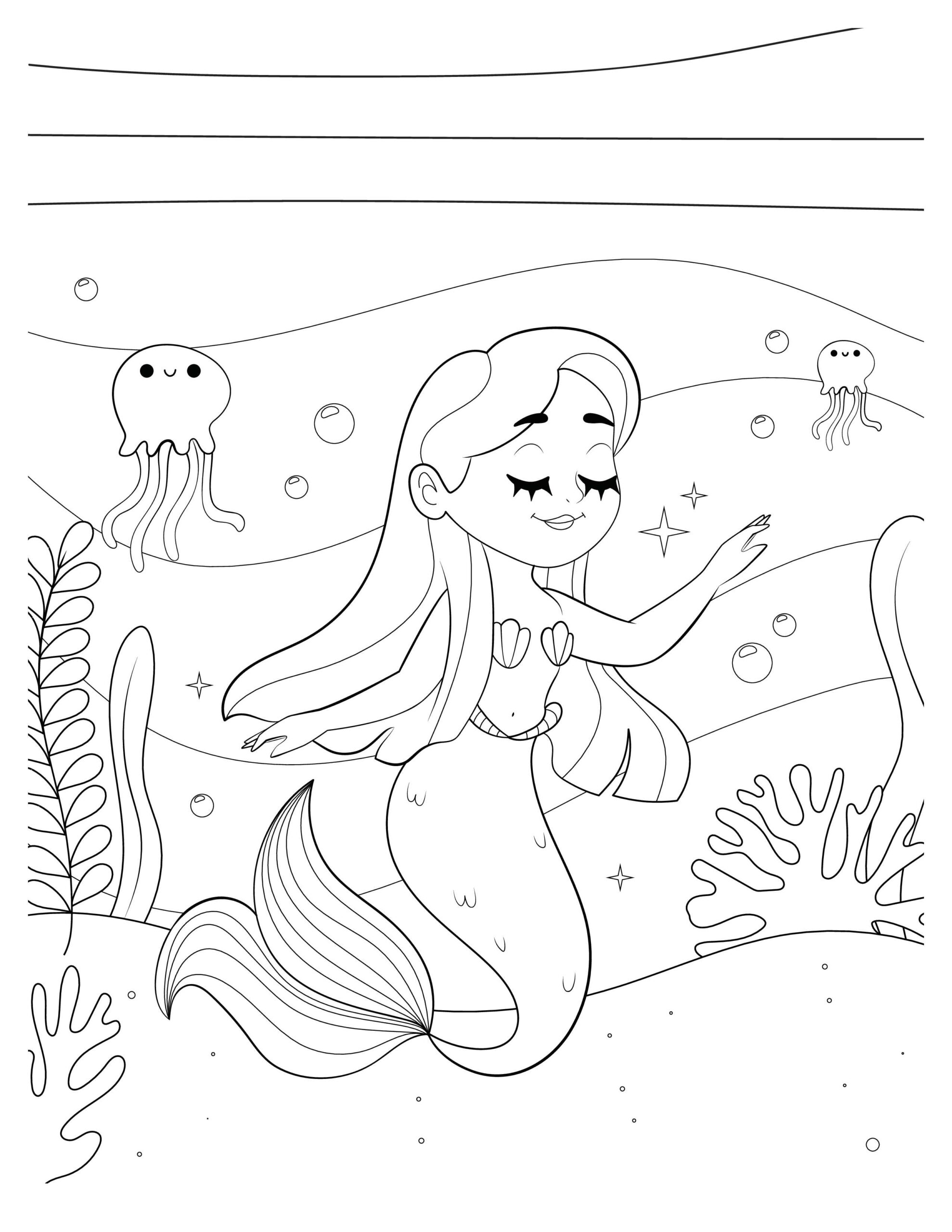 Mermaid Coloring Pages: Underwater Adventures For Kids