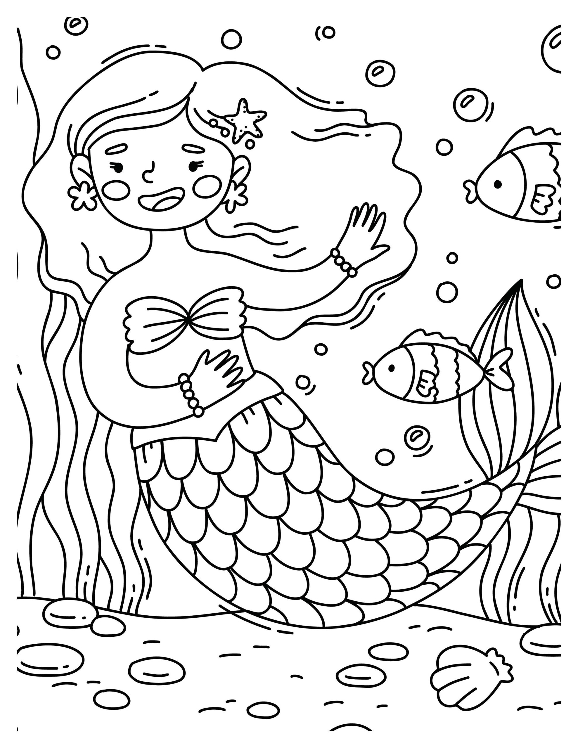 Mermaid Coloring Pages: Underwater Adventures For Kids