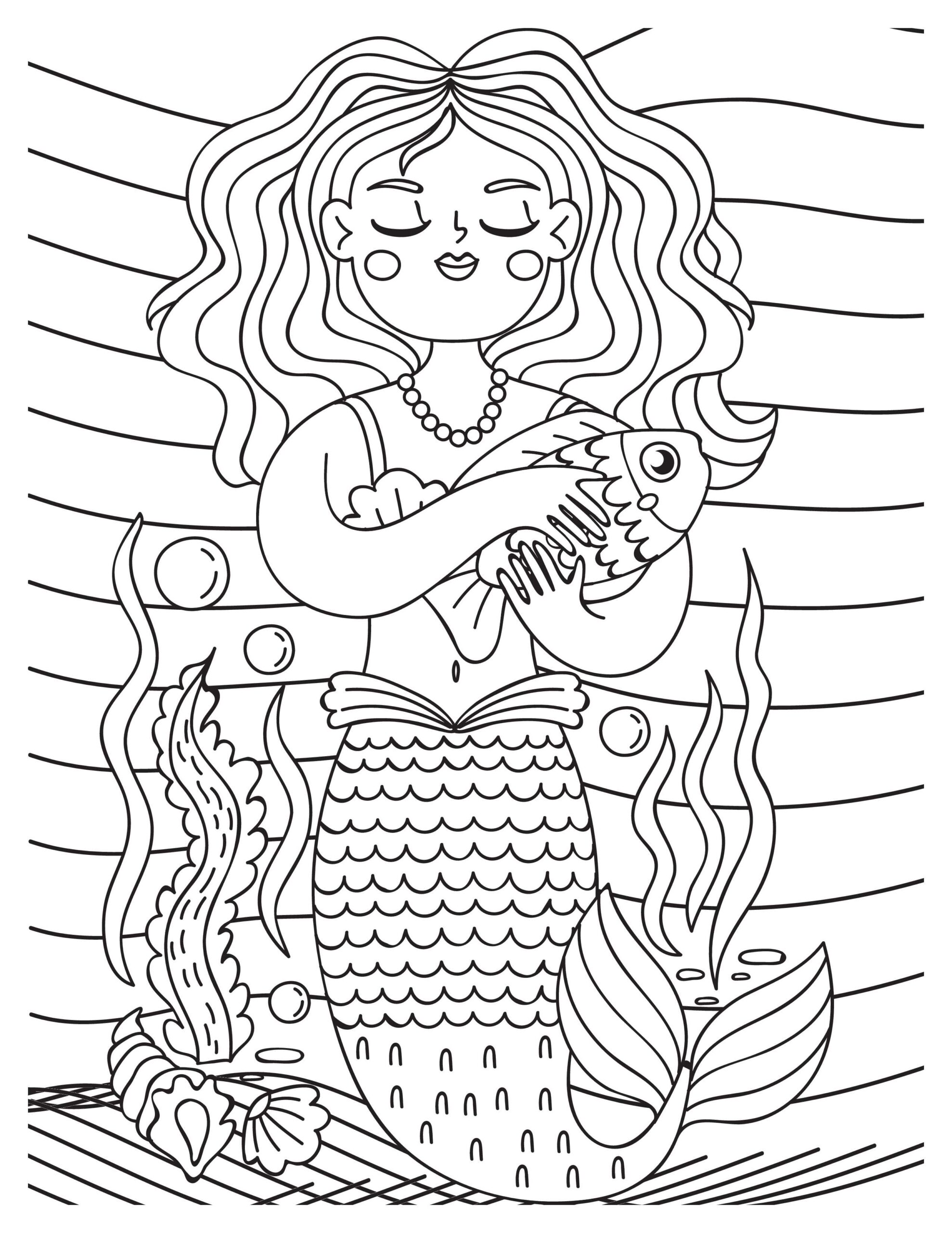 Mermaid Coloring Pages: Underwater Adventures For Kids