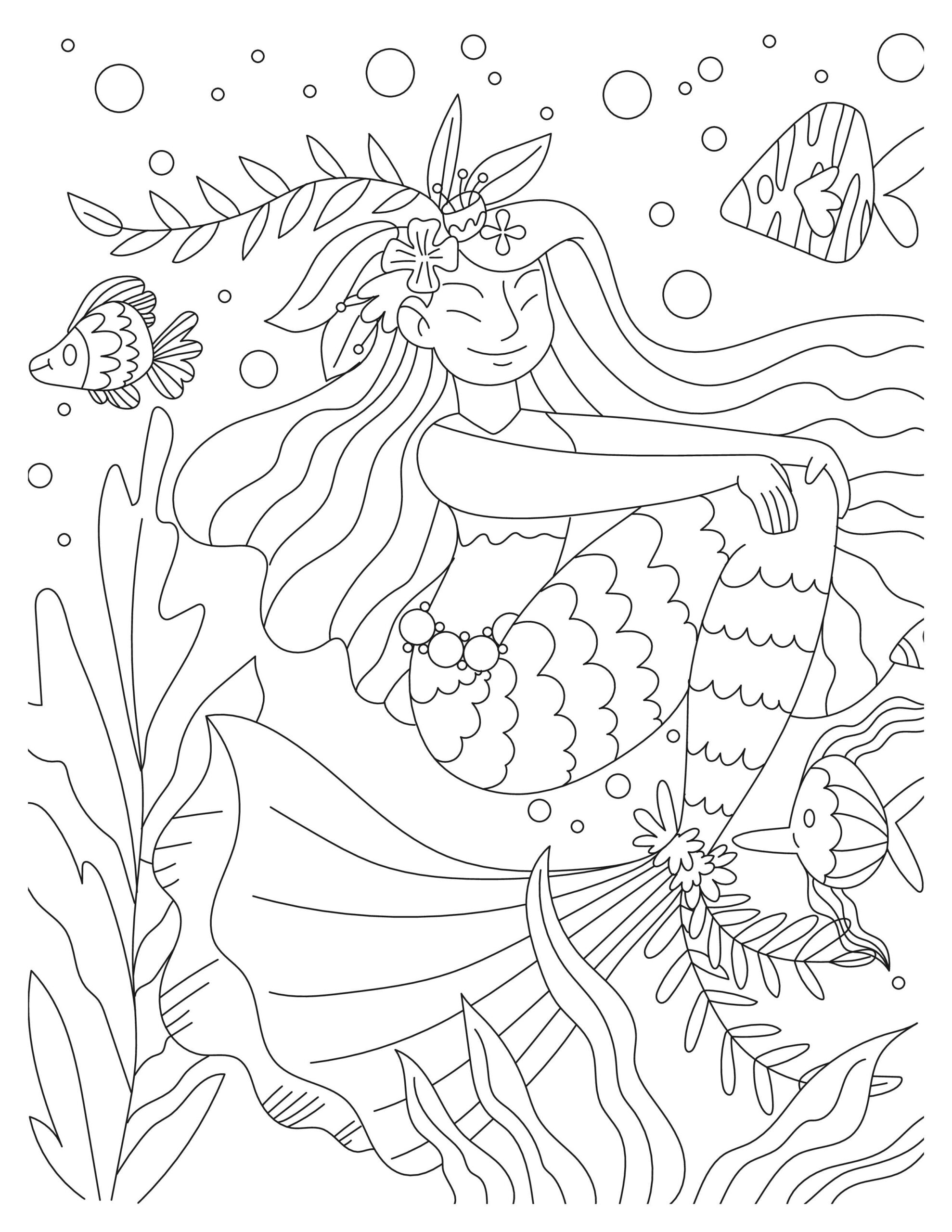 Mermaid Coloring Pages: Underwater Adventures For Kids