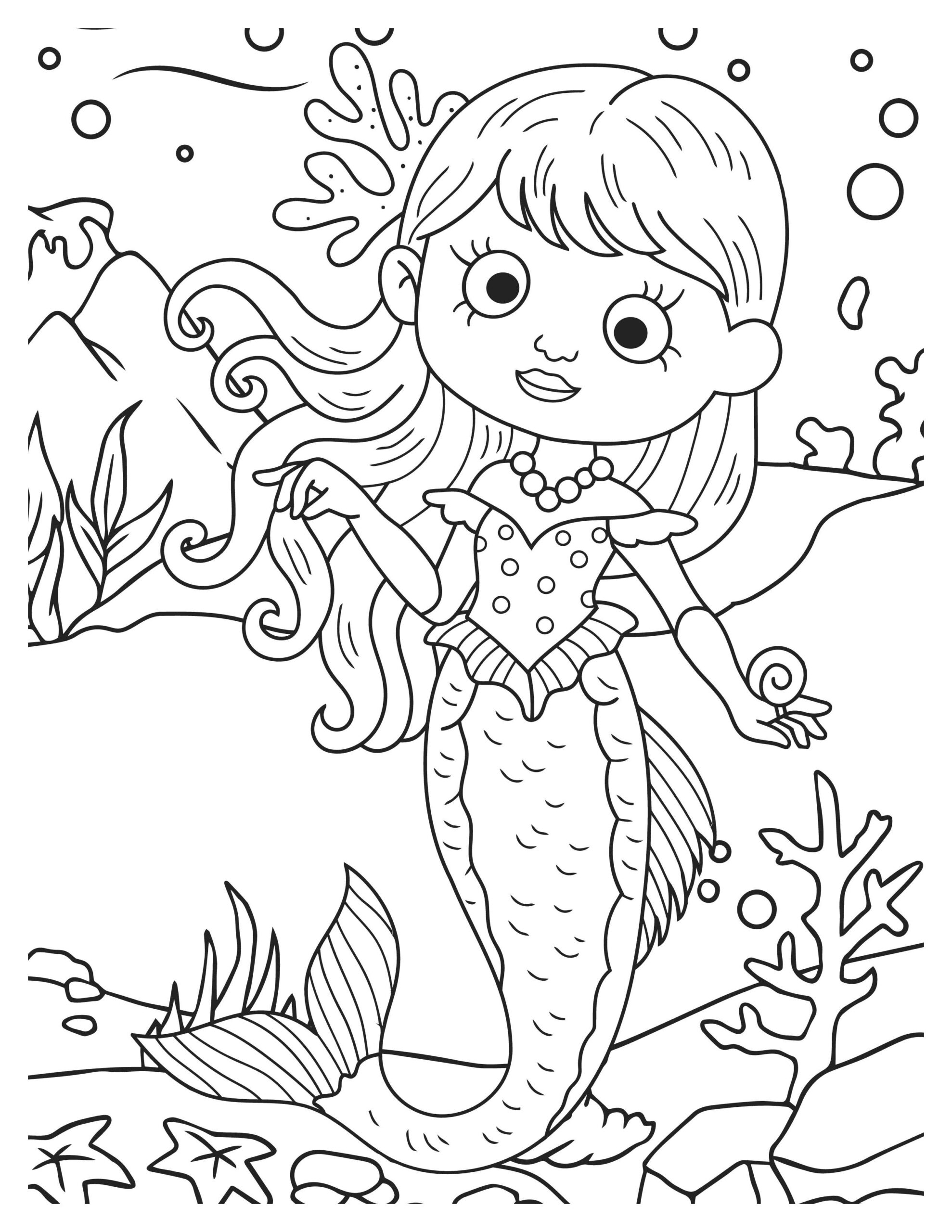Mermaid Coloring Pages: Underwater Adventures For Kids