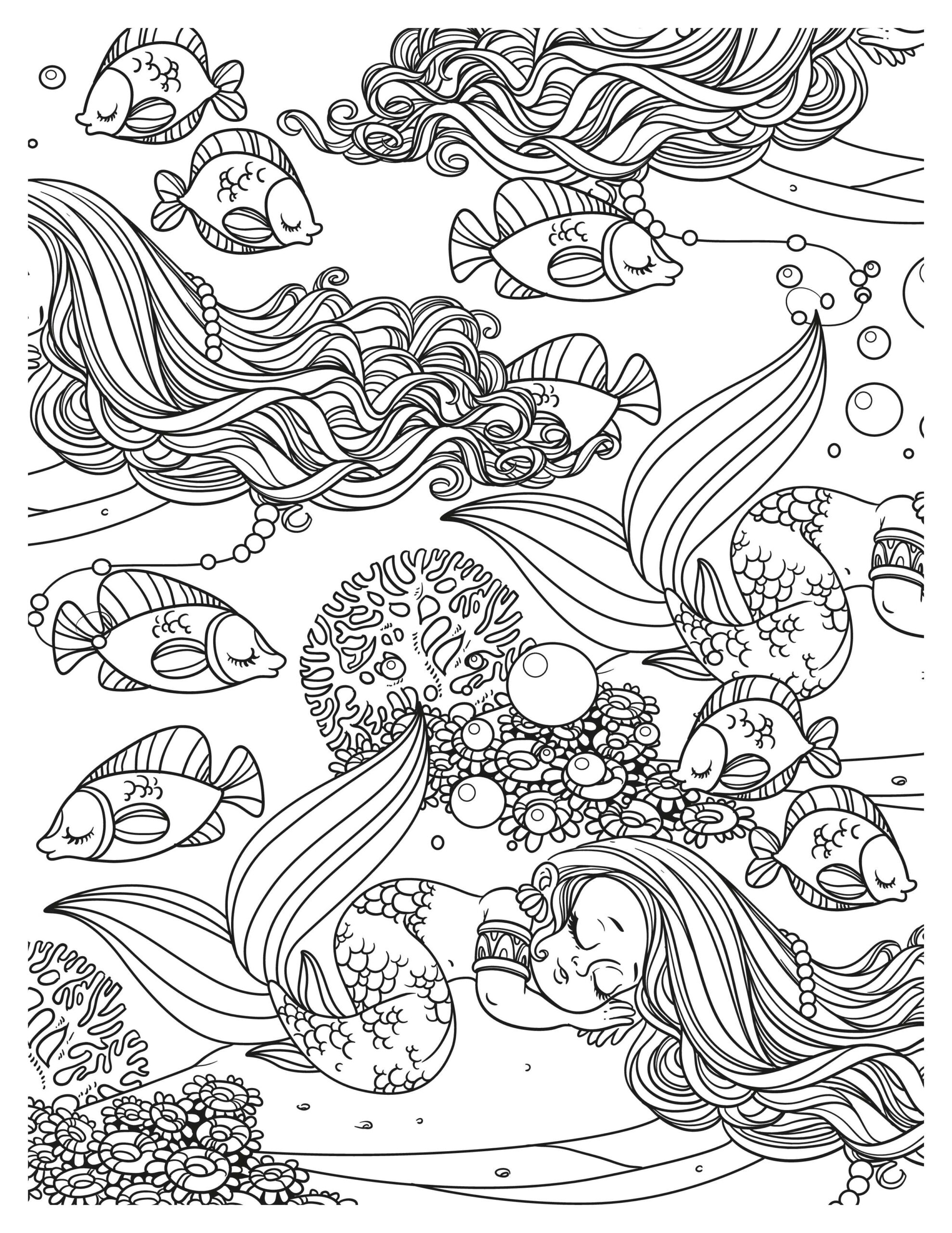 Mermaid Coloring Pages: Underwater Adventures For Kids