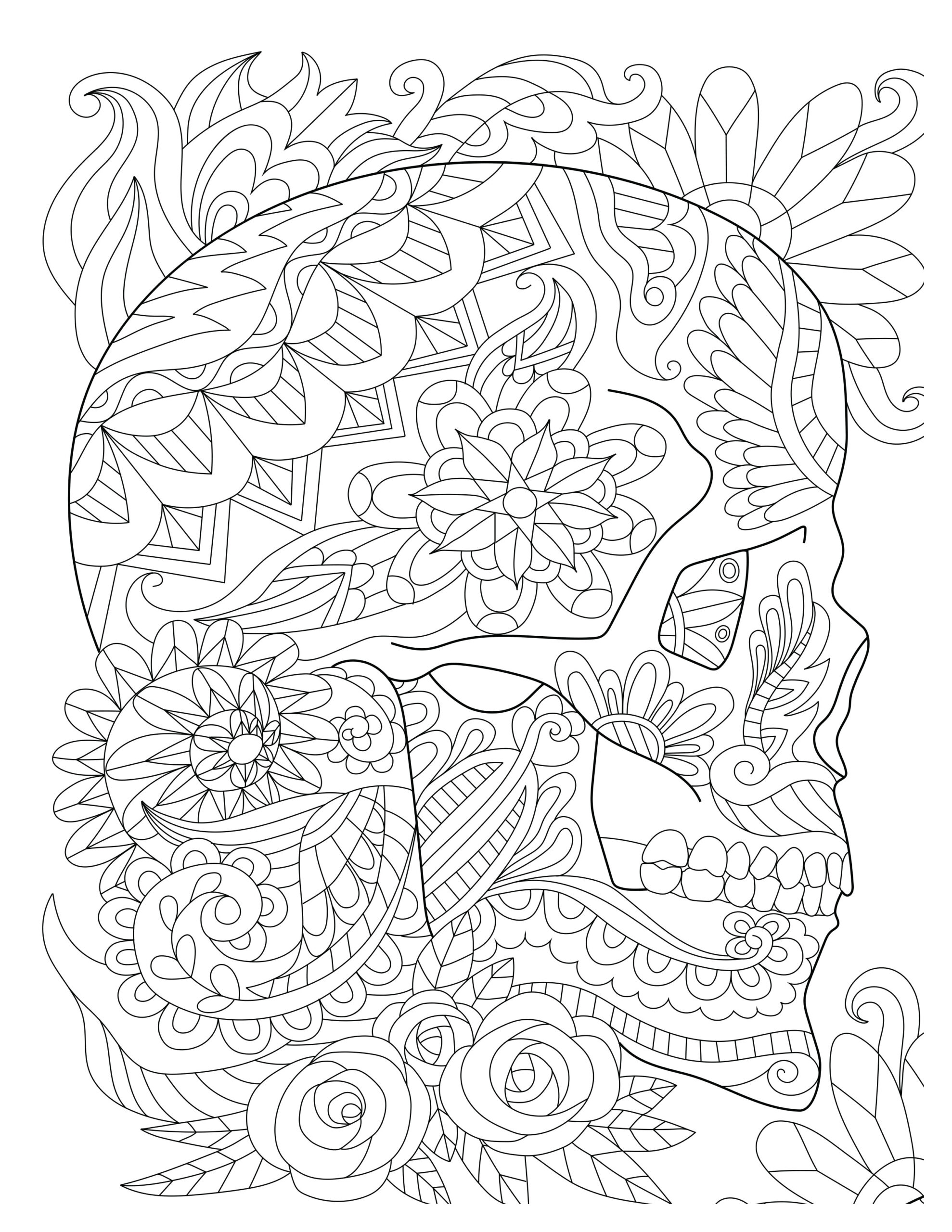 "Skull Coloring Pages: Spooky Fun for All!"