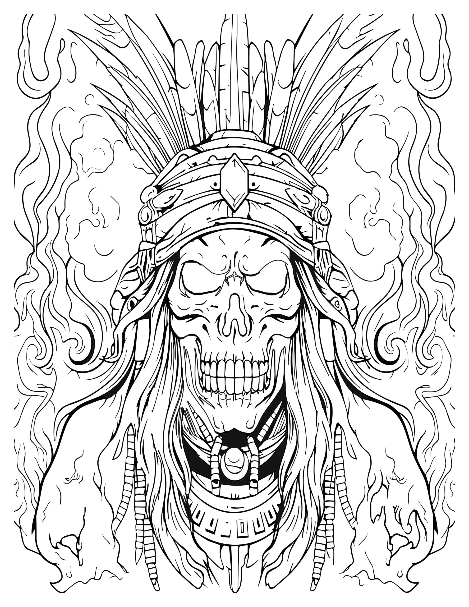 "Skull Coloring Pages: Spooky Fun for All!"