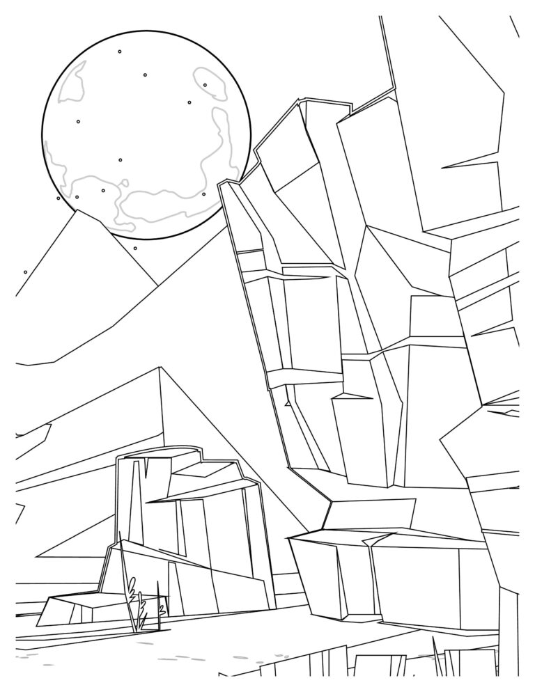 Moonlight Enchantment Coloring Pages: Magical Nightscapes