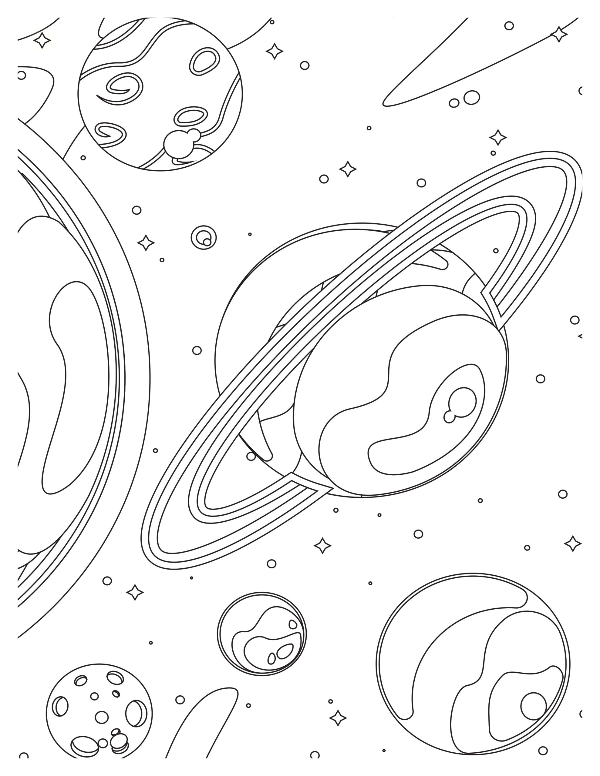 Abstract Cosmos Coloring Pages | Unlock Your Imagination