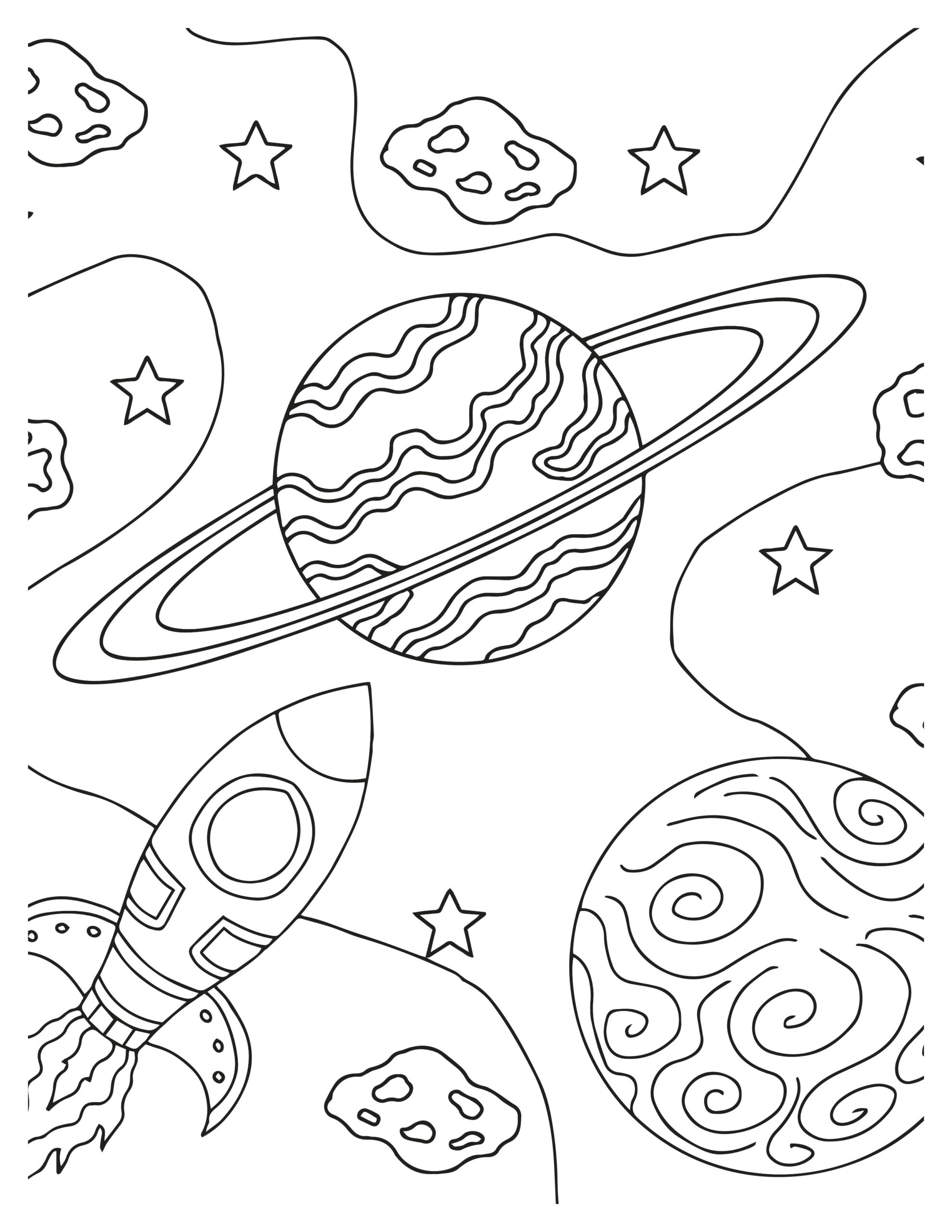 Abstract Cosmos Coloring Pages | Unlock Your Imagination