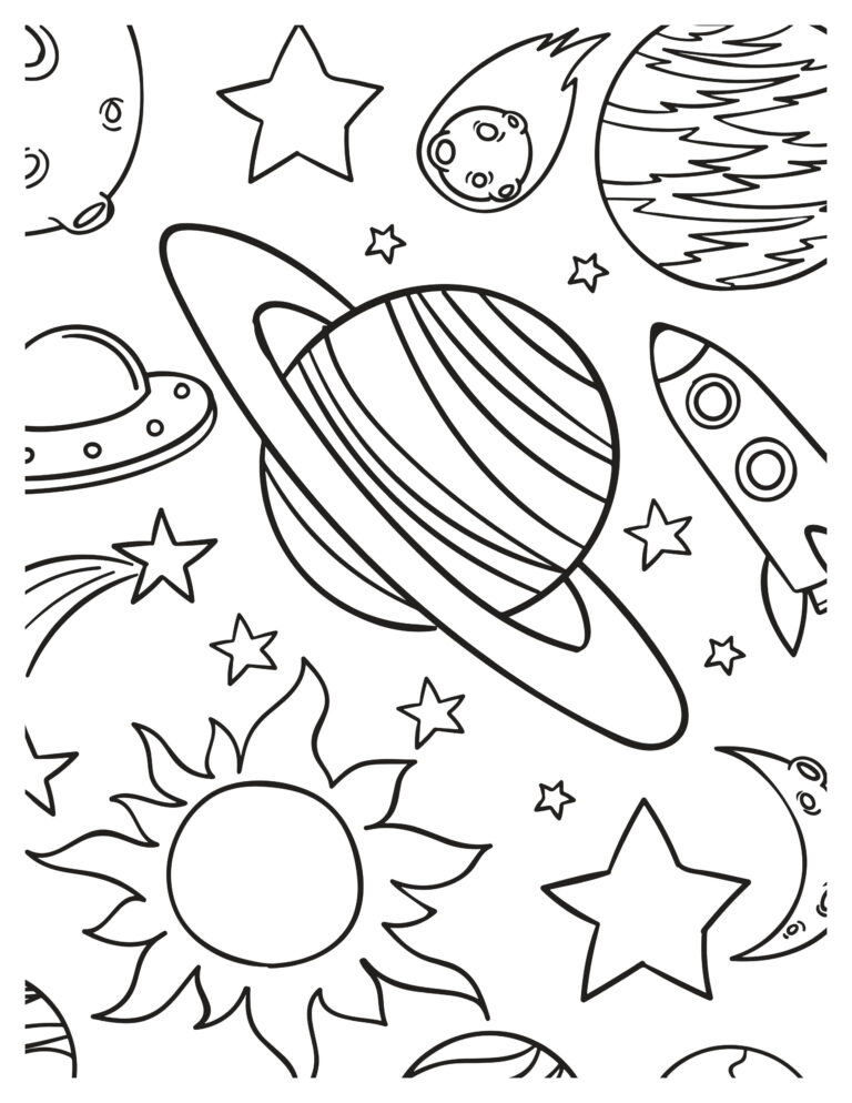 Abstract Cosmos Coloring Pages | Unlock Your Imagination
