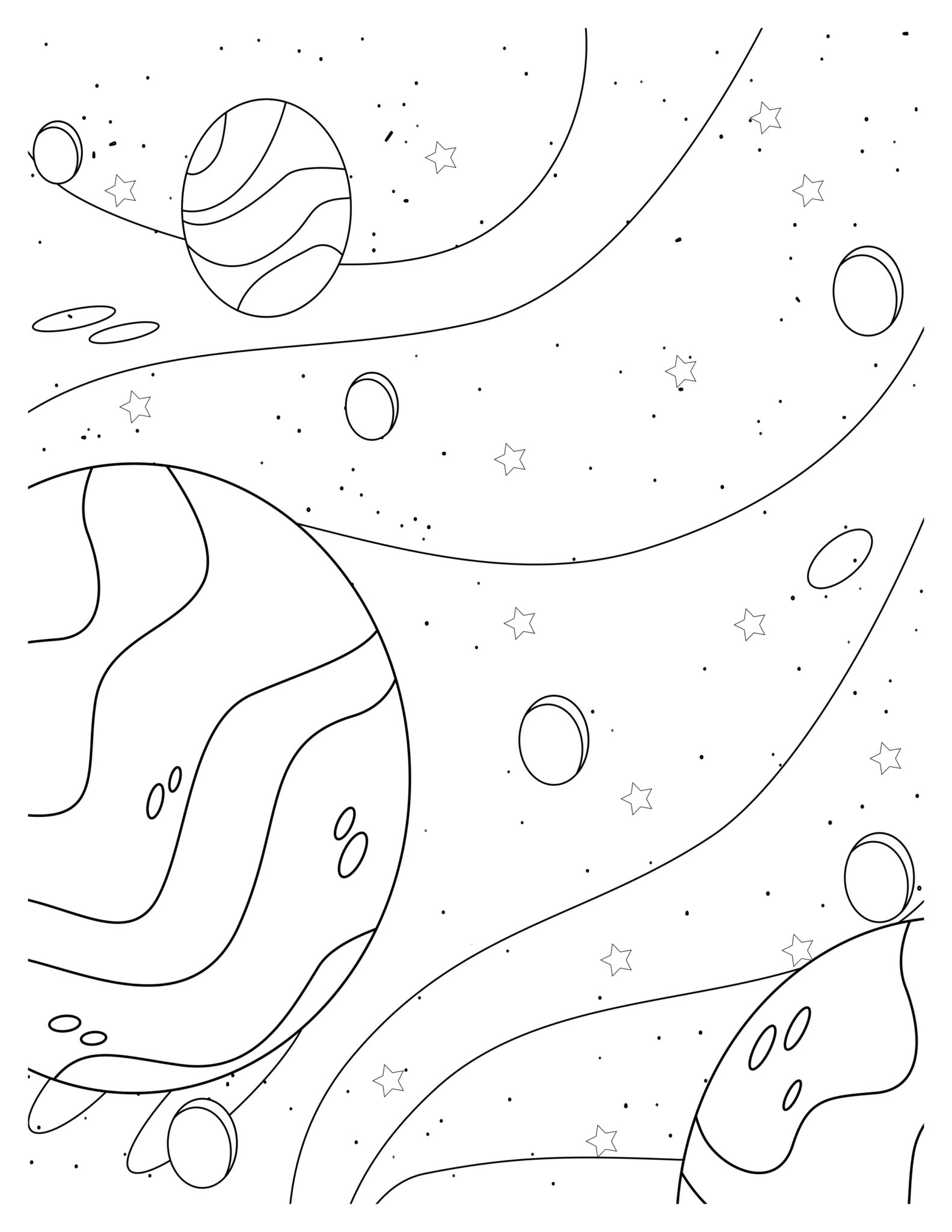 Abstract Cosmos Coloring Pages | Unlock Your Imagination