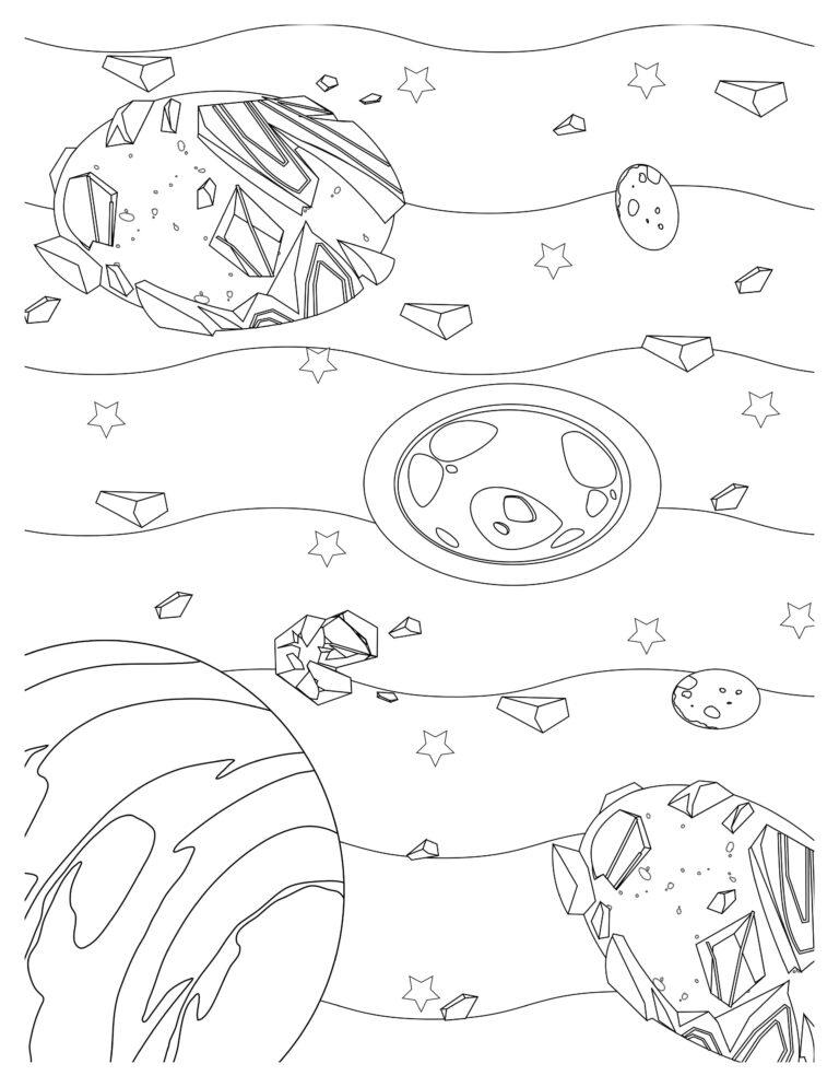 Abstract Cosmos Coloring Pages | Unlock Your Imagination