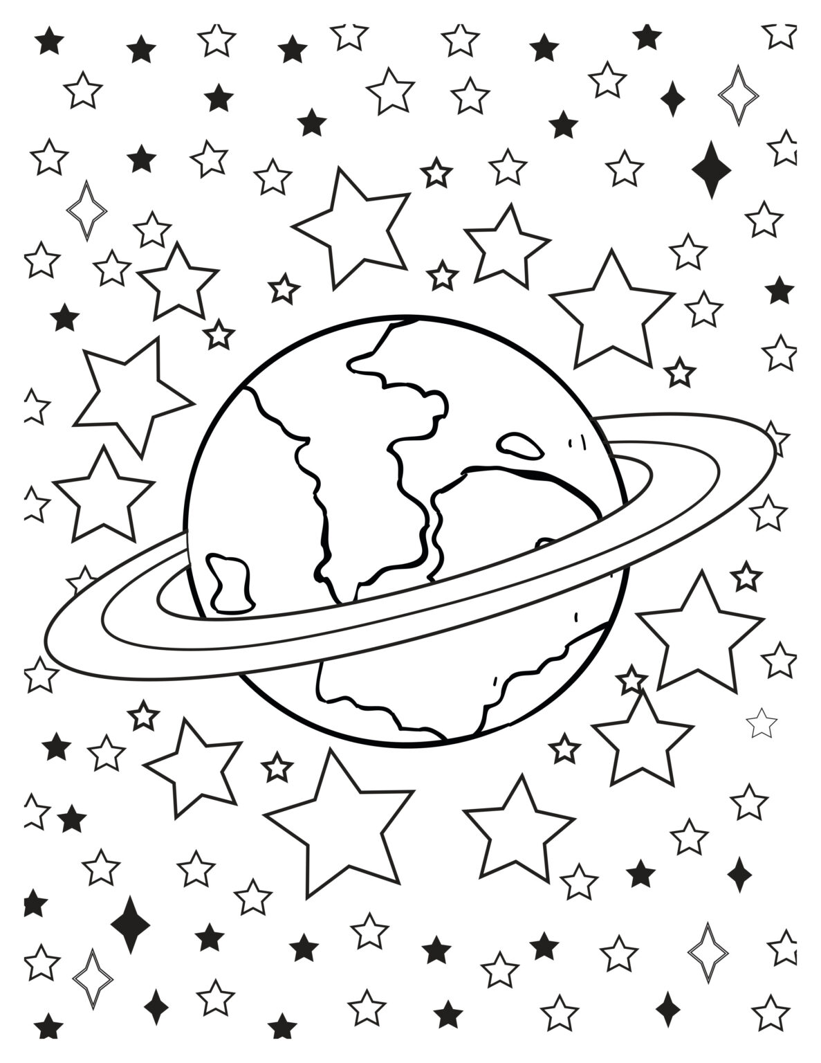 Abstract Cosmos Coloring Pages | Unlock Your Imagination