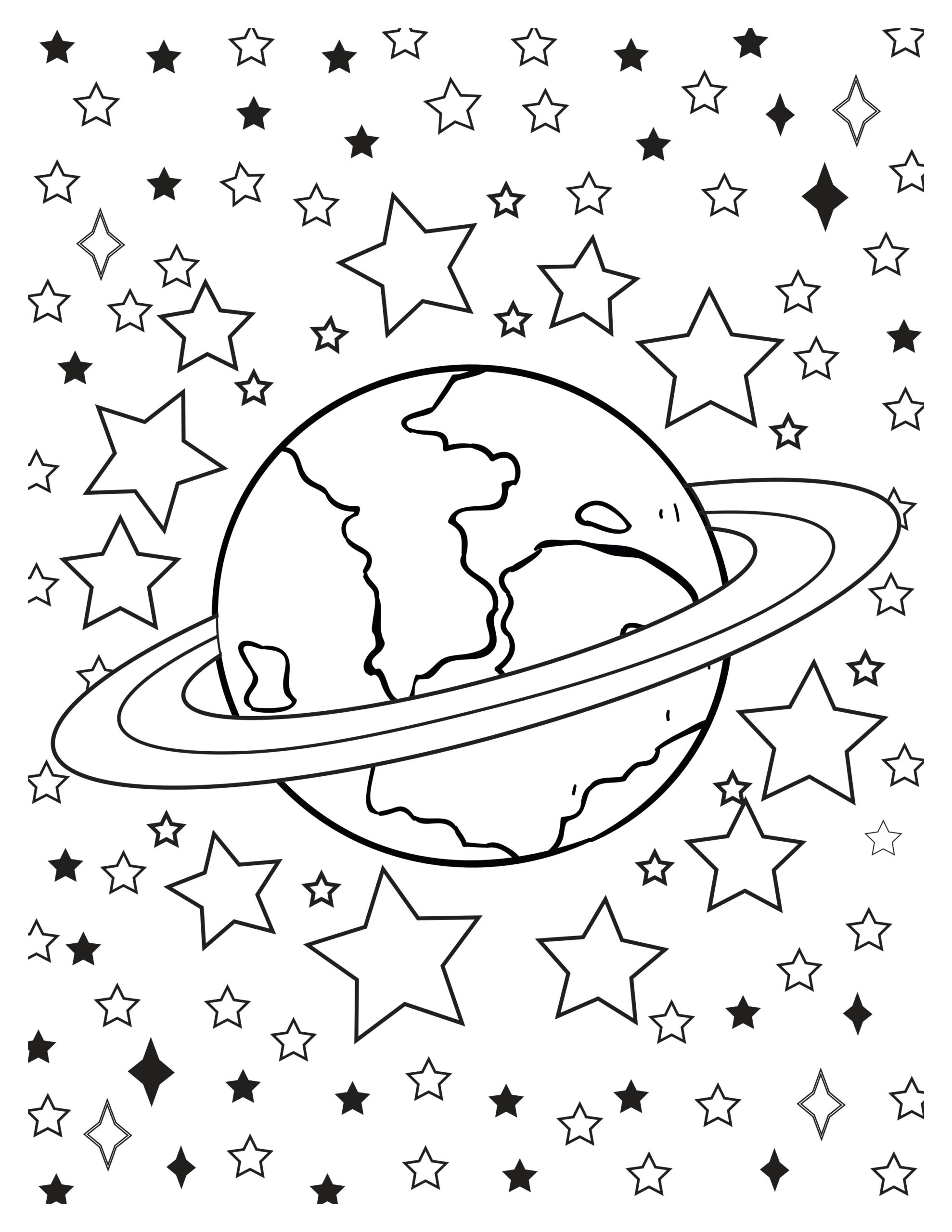 Abstract Cosmos Coloring Pages | Unlock Your Imagination