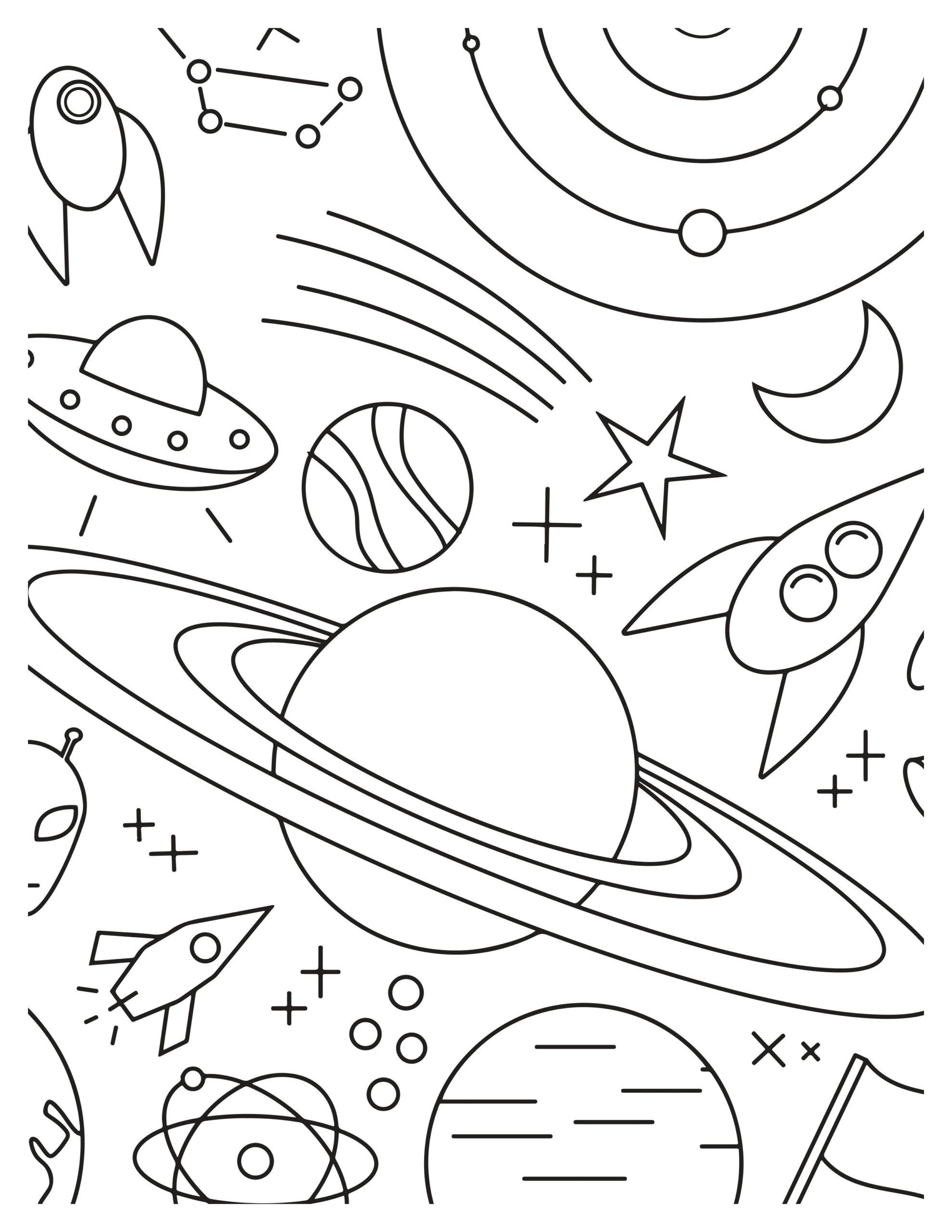 Abstract Cosmos Coloring Pages | Unlock Your Imagination