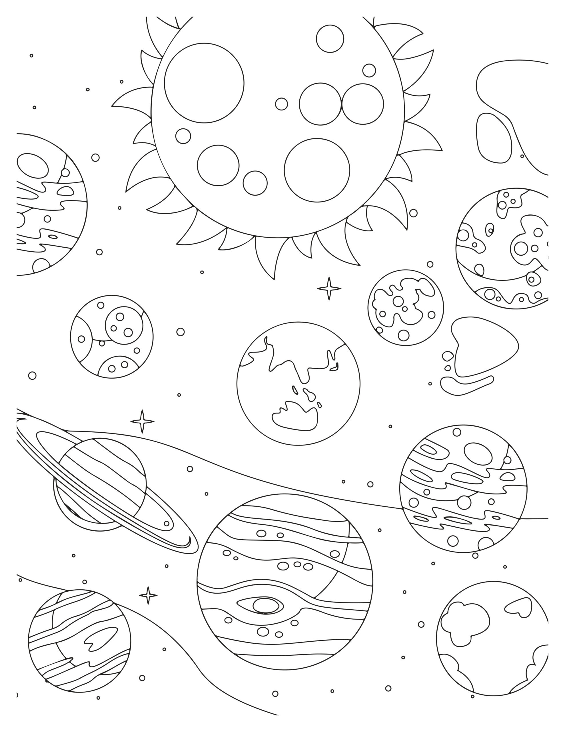 Abstract Cosmos Coloring Pages | Unlock Your Imagination