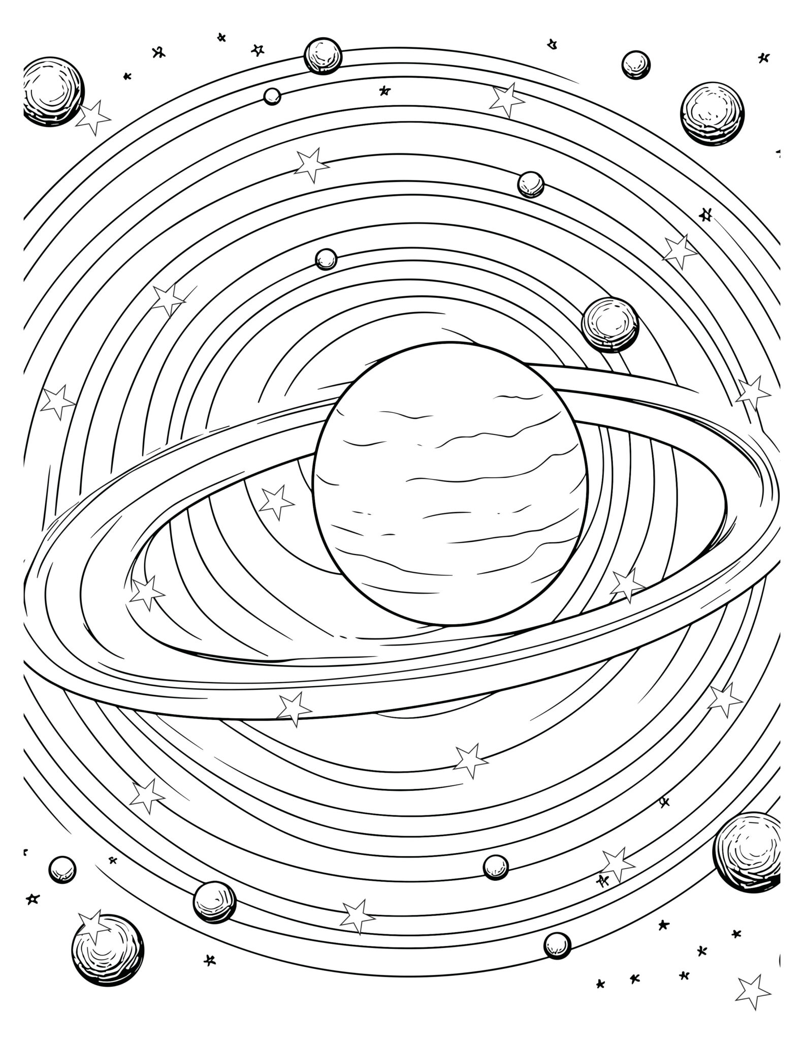 Abstract Cosmos Coloring Pages | Unlock Your Imagination