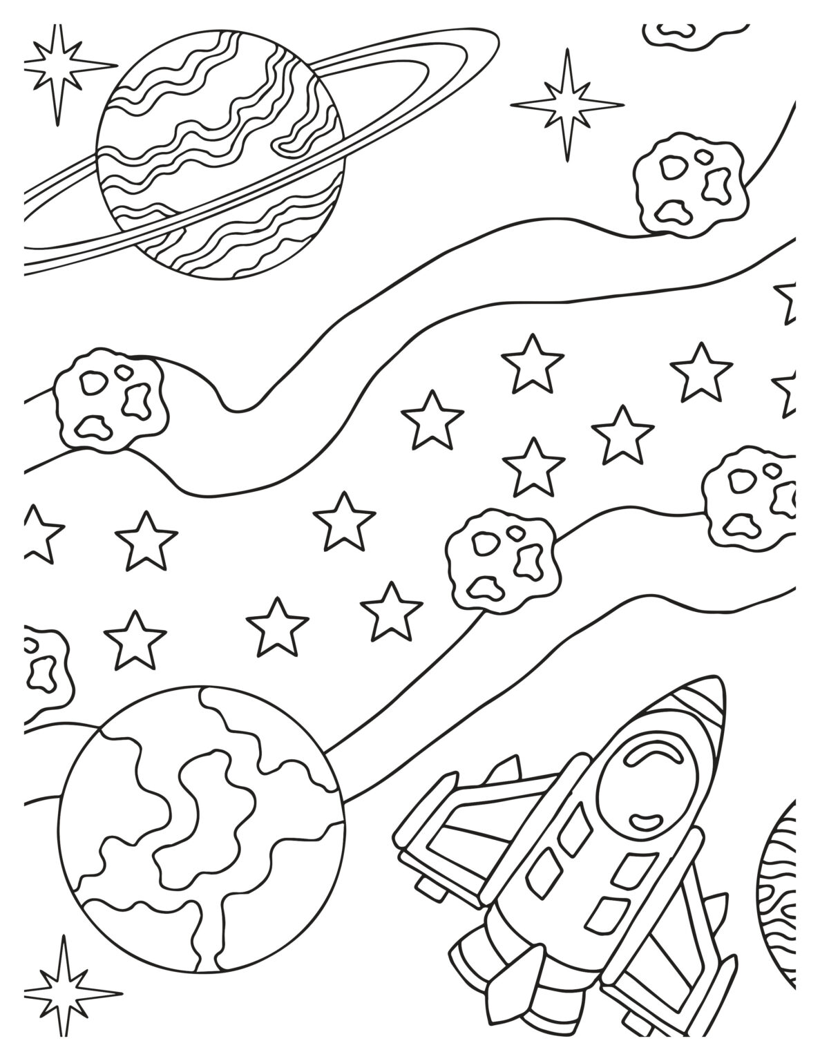 Abstract Cosmos Coloring Pages | Unlock Your Imagination