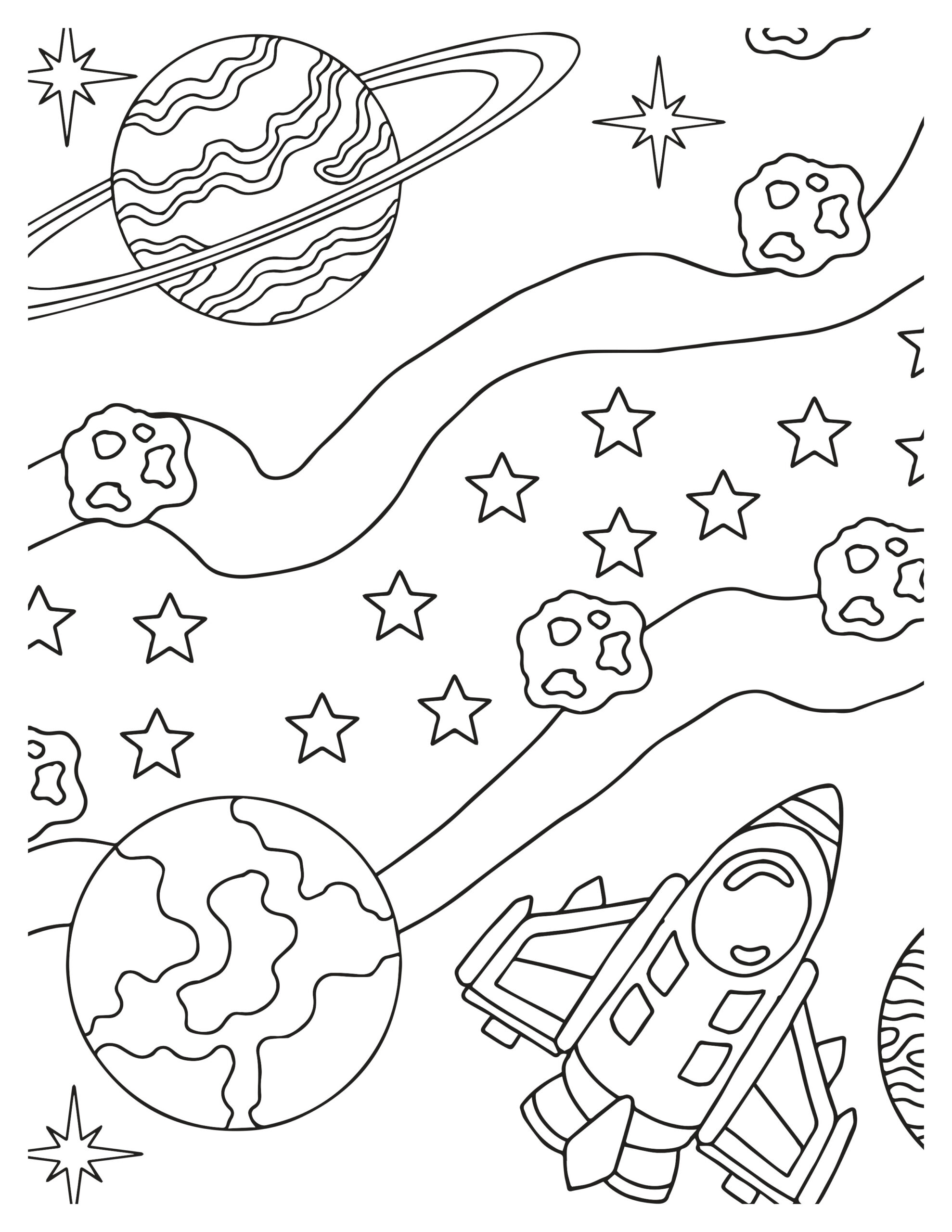 Abstract Cosmos Coloring Pages | Unlock Your Imagination