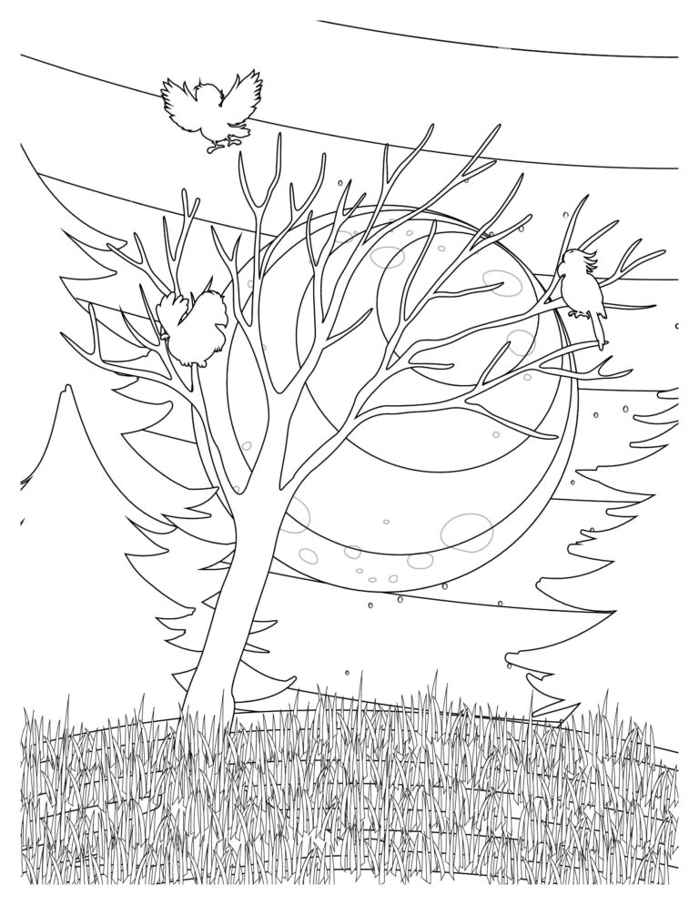 Moonlight Enchantment Coloring Pages: Magical Nightscapes