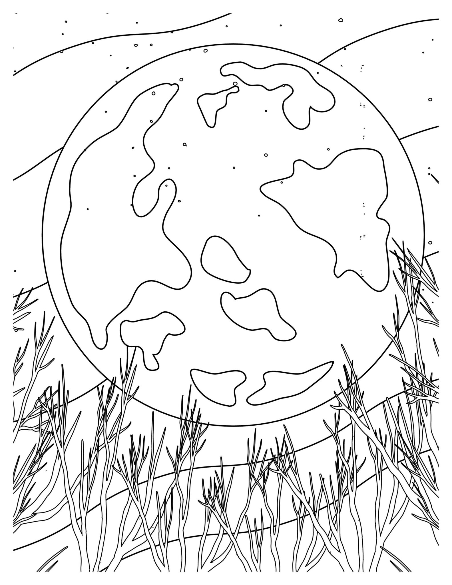 Moonlight Enchantment Coloring Pages: Magical Nightscapes