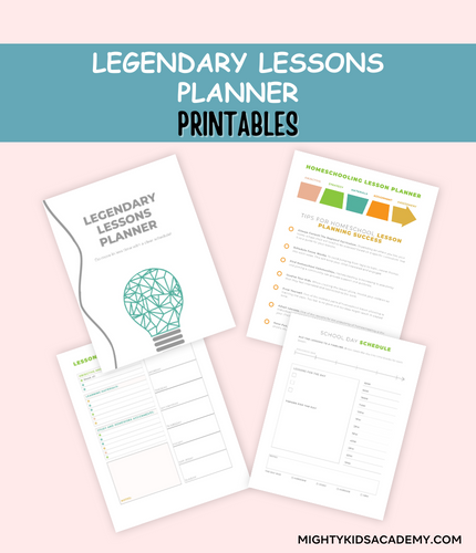 Homeschool Lesson Planner: Printable and Personalized