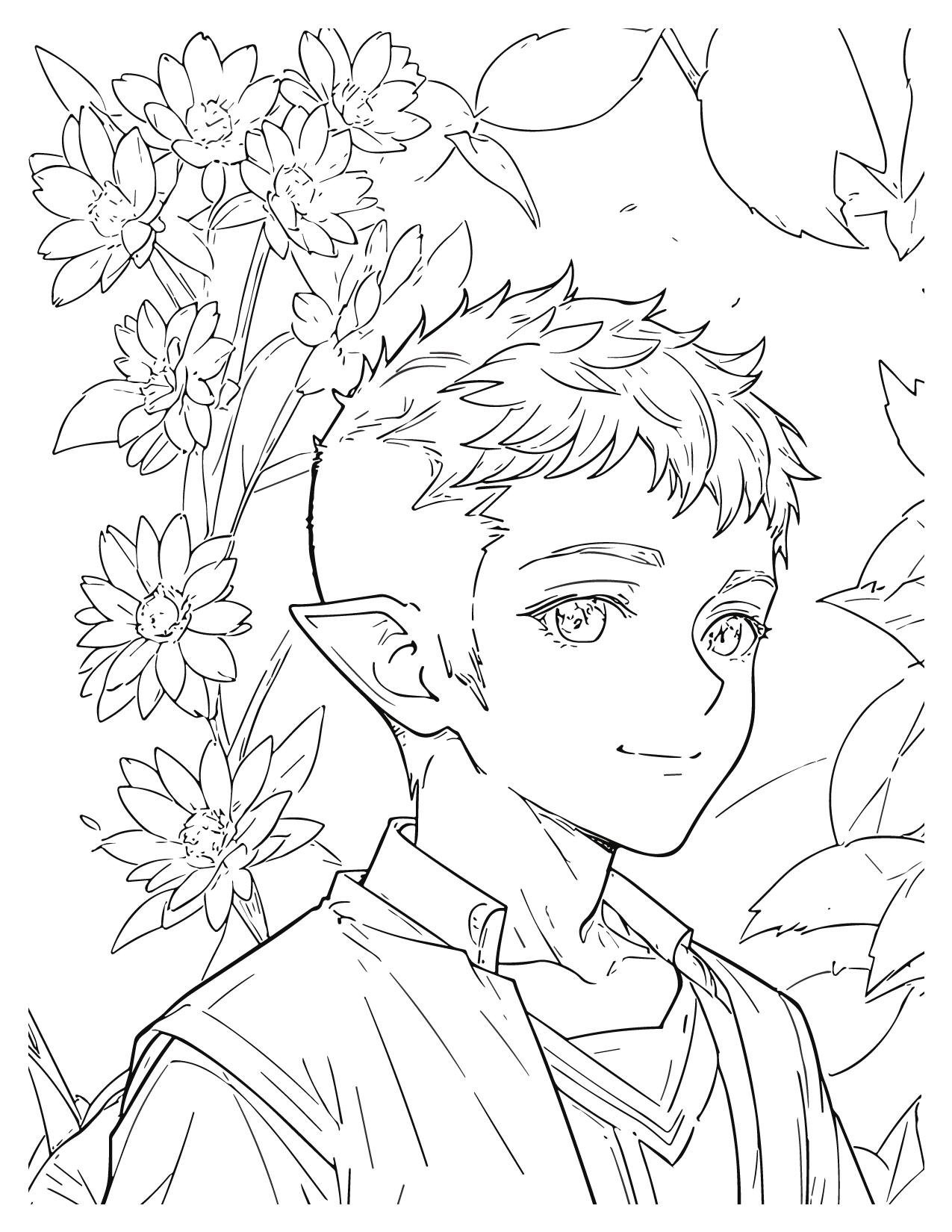"Playful Elf World Coloring Pages | Enchanting Adventures"