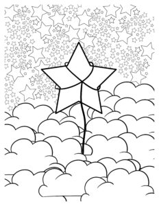 Celestial Skies Coloring Pages: Printable Heavenly Designs