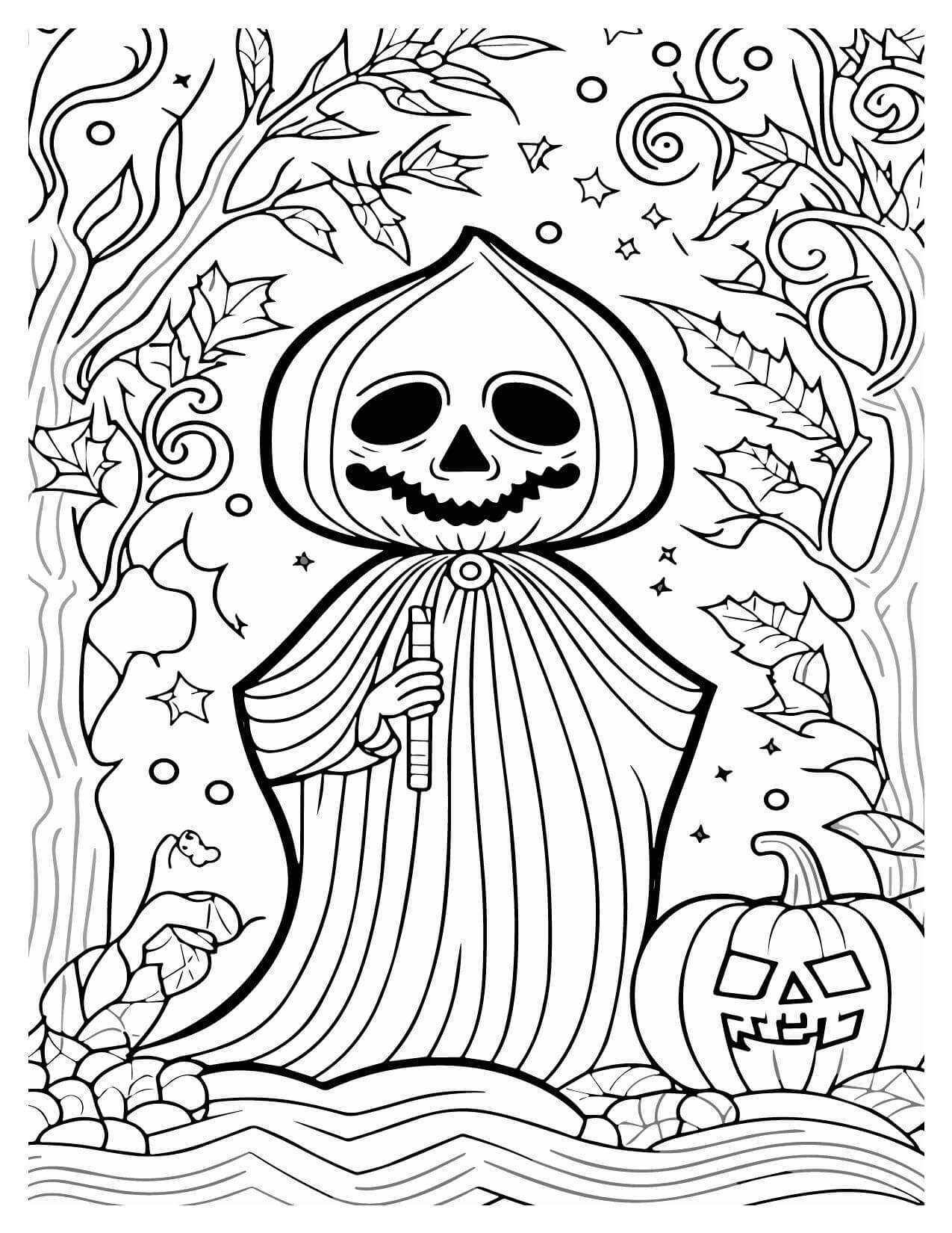 Halloween Coloring Pages | Get Creepy Creativity