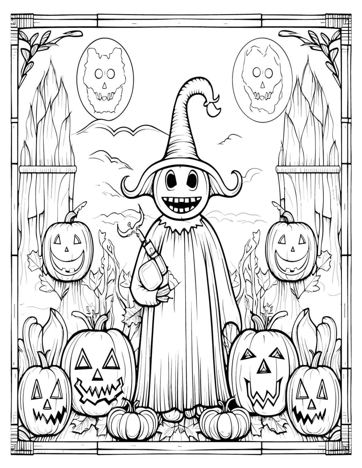 Halloween Coloring Pages | Get Creepy Creativity