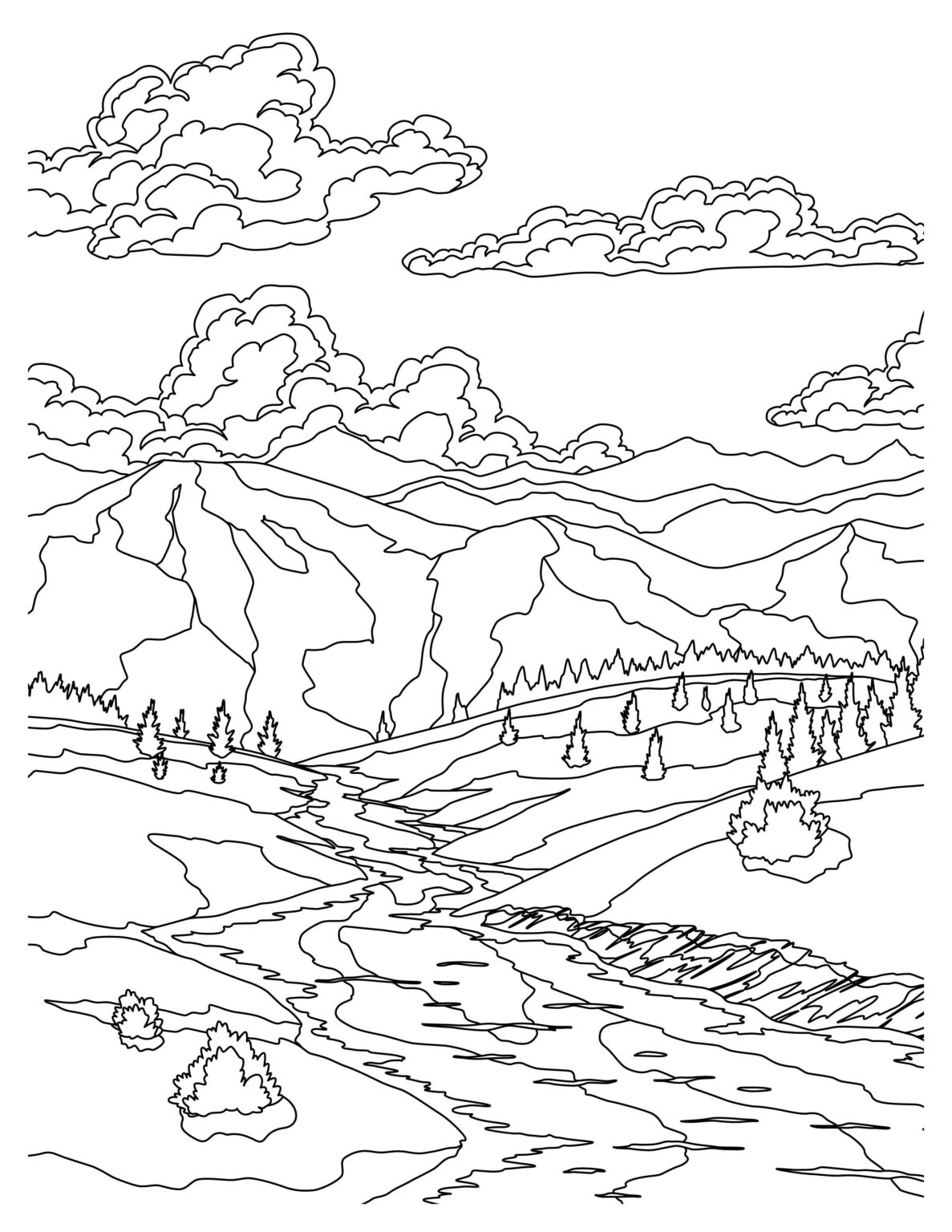 Countryside Coloring Pages: Rural Retreats For Relaxation