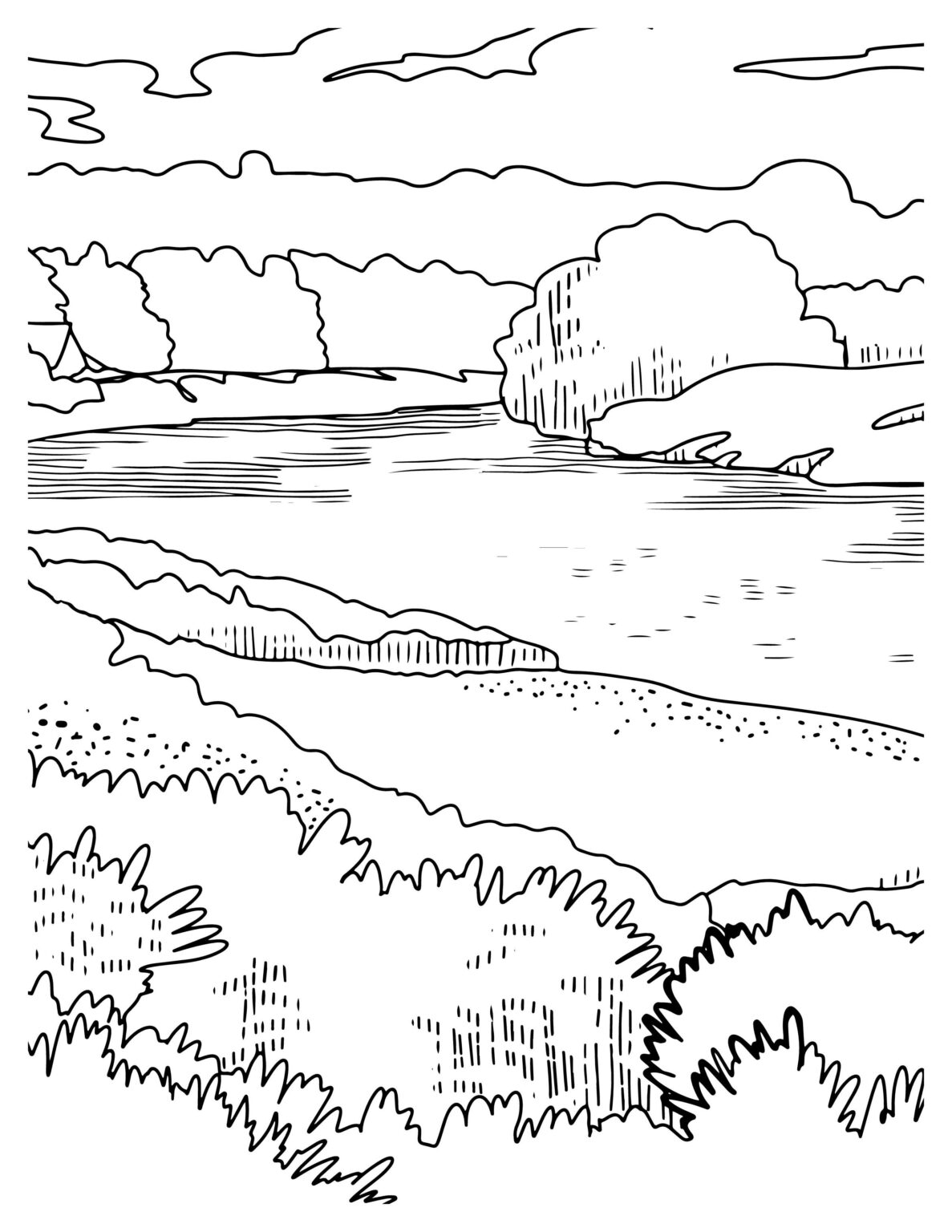 Countryside Coloring Pages: Rural Retreats For Relaxation