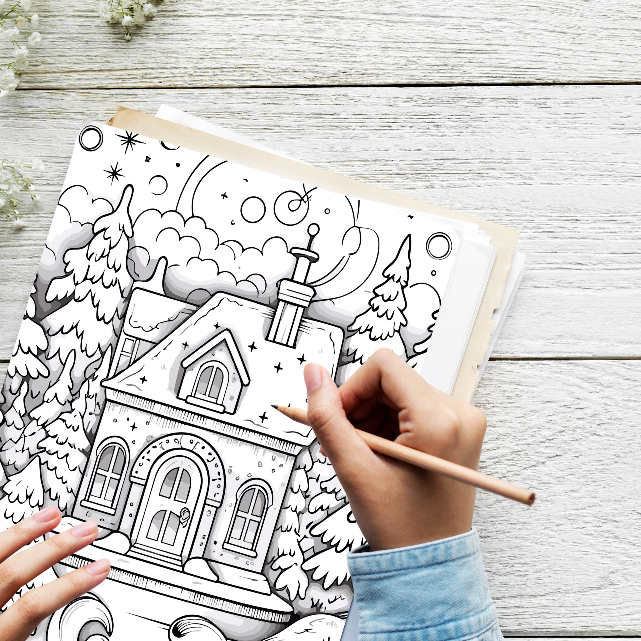 Winter Wonderland Coloring Pages: Explore Enchanting Designs