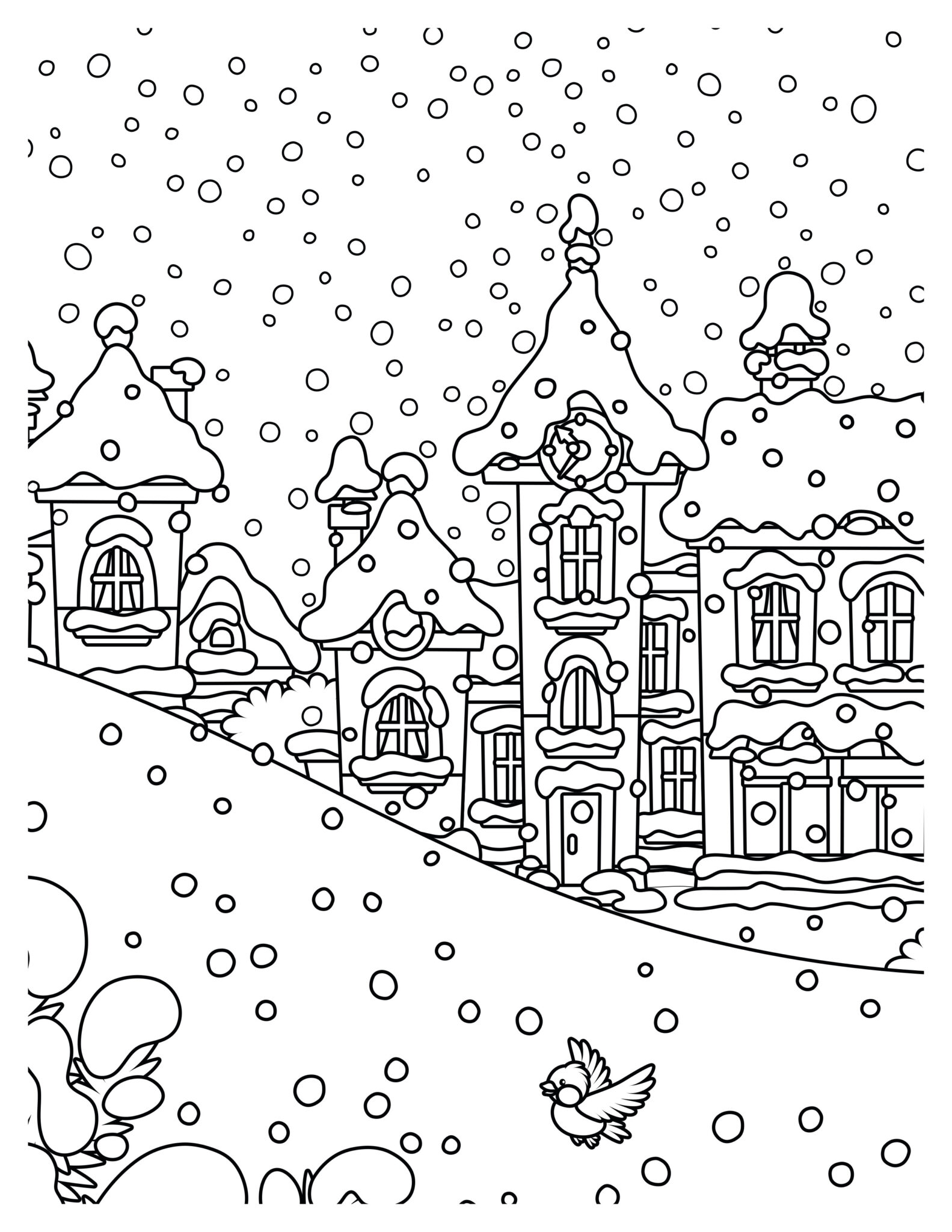 Winter Wonderland Coloring Pages: Explore Enchanting Designs