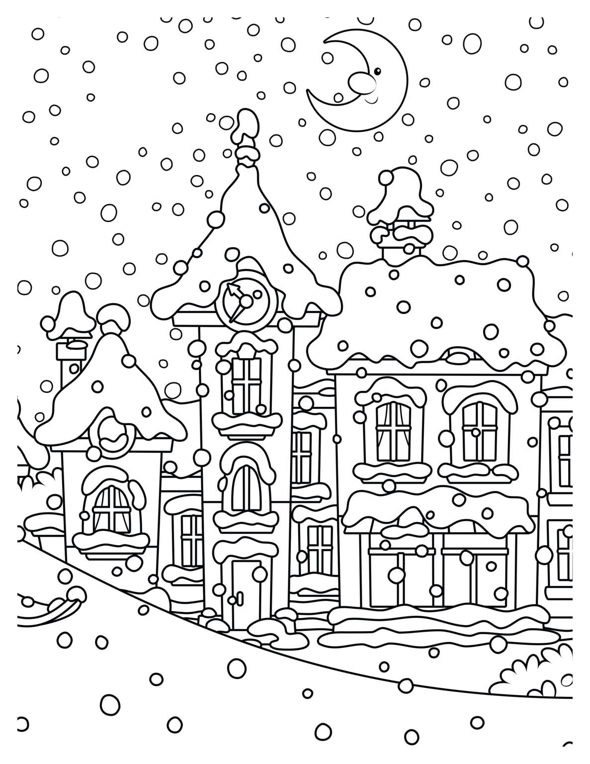 Winter Wonderland Coloring Pages: Explore Enchanting Designs