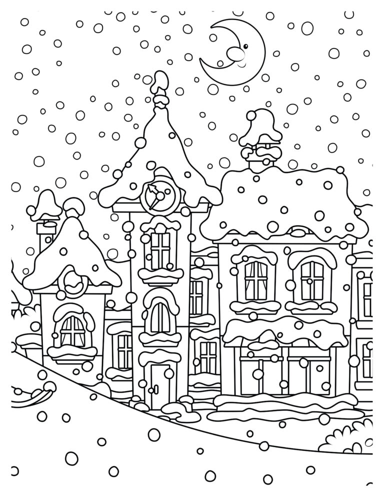 Winter Wonderland Coloring Pages: Explore Enchanting Designs