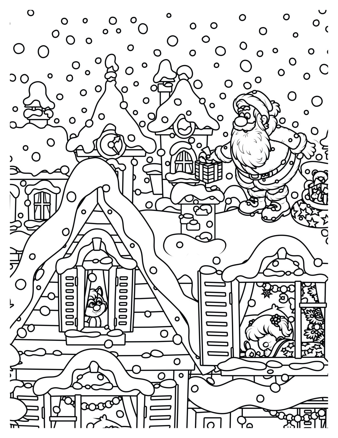 Winter Wonderland Coloring Pages: Explore Enchanting Designs