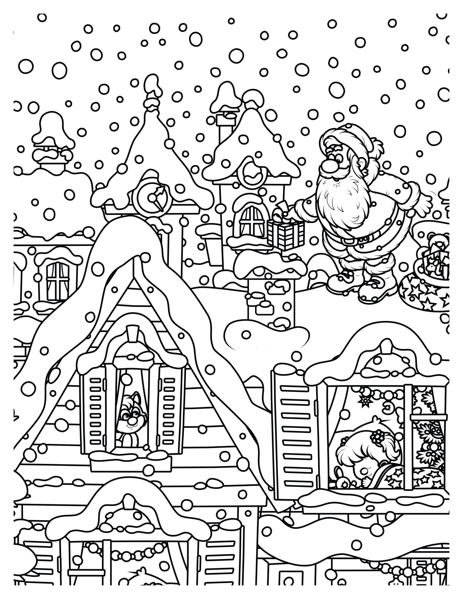 Winter Wonderland Coloring Pages: Explore Enchanting Designs