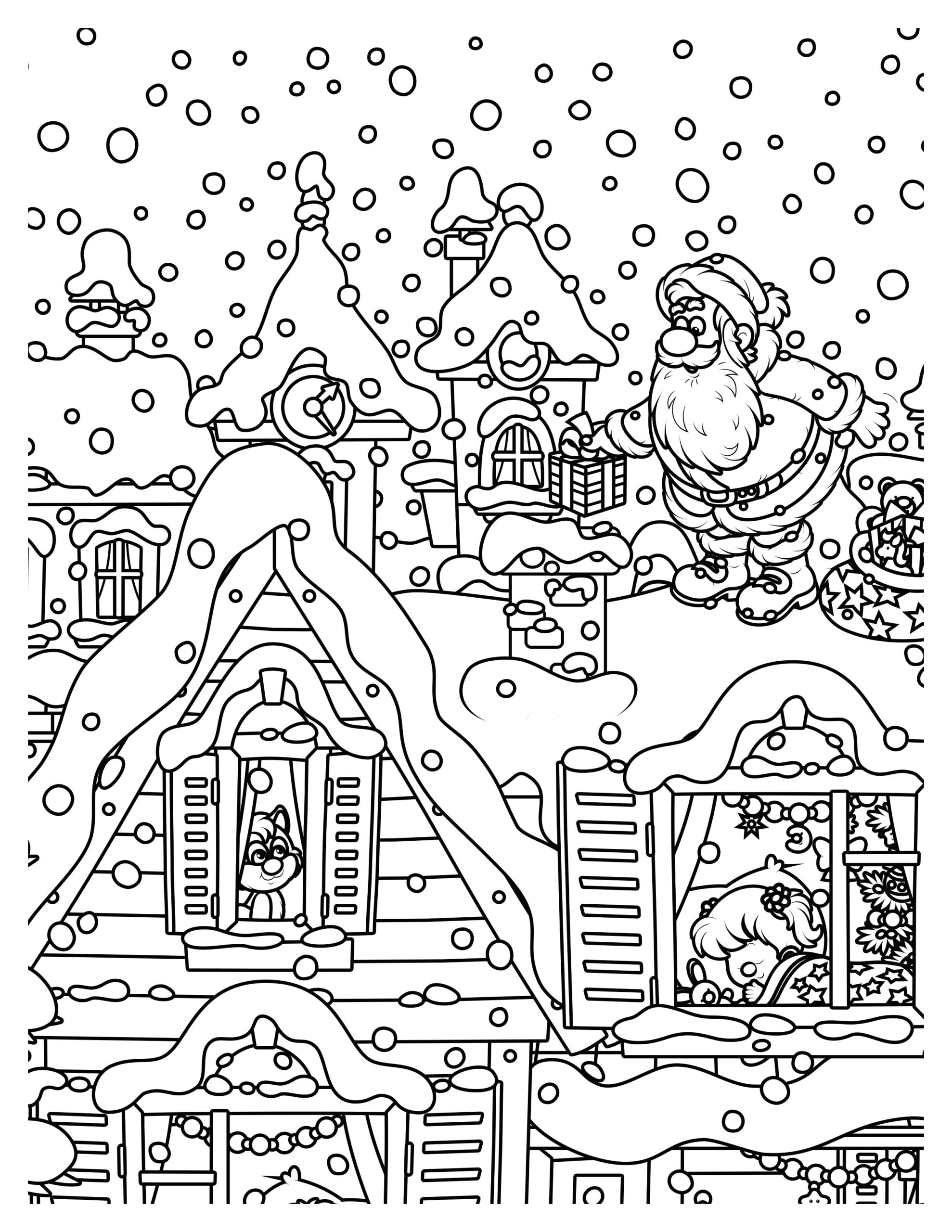 Winter Wonderland Coloring Pages: Explore Enchanting Designs