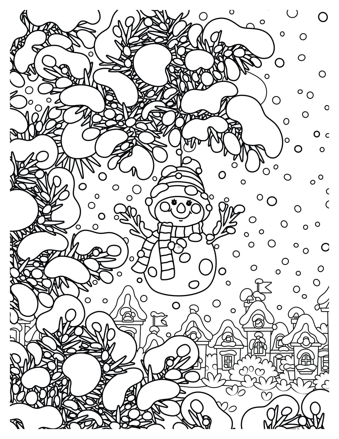 Winter Wonderland Coloring Pages: Explore Enchanting Designs