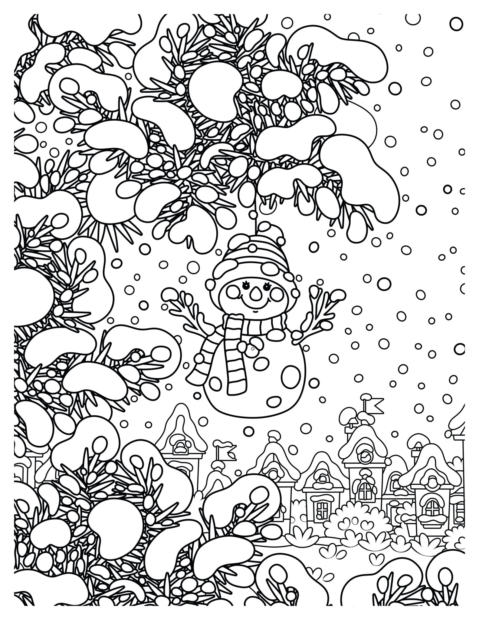 Winter Wonderland Coloring Pages: Explore Enchanting Designs