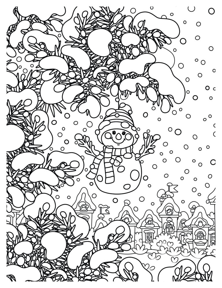 Winter Wonderland Coloring Pages: Explore Enchanting Designs