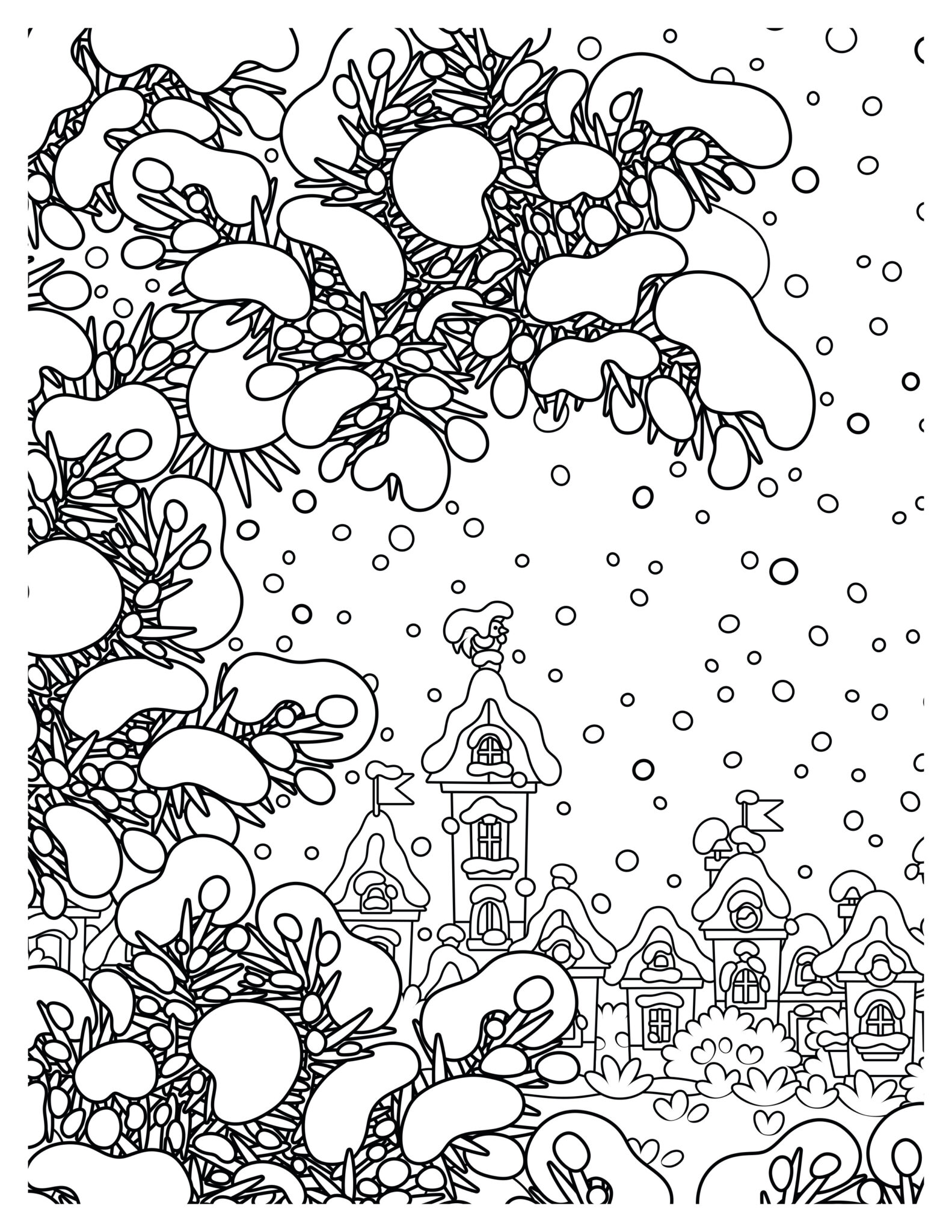 Winter Wonderland Coloring Pages: Explore Enchanting Designs