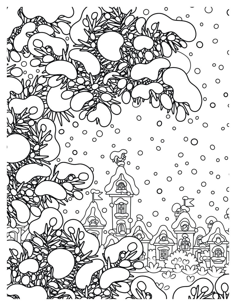 Winter Wonderland Coloring Pages: Explore Enchanting Designs